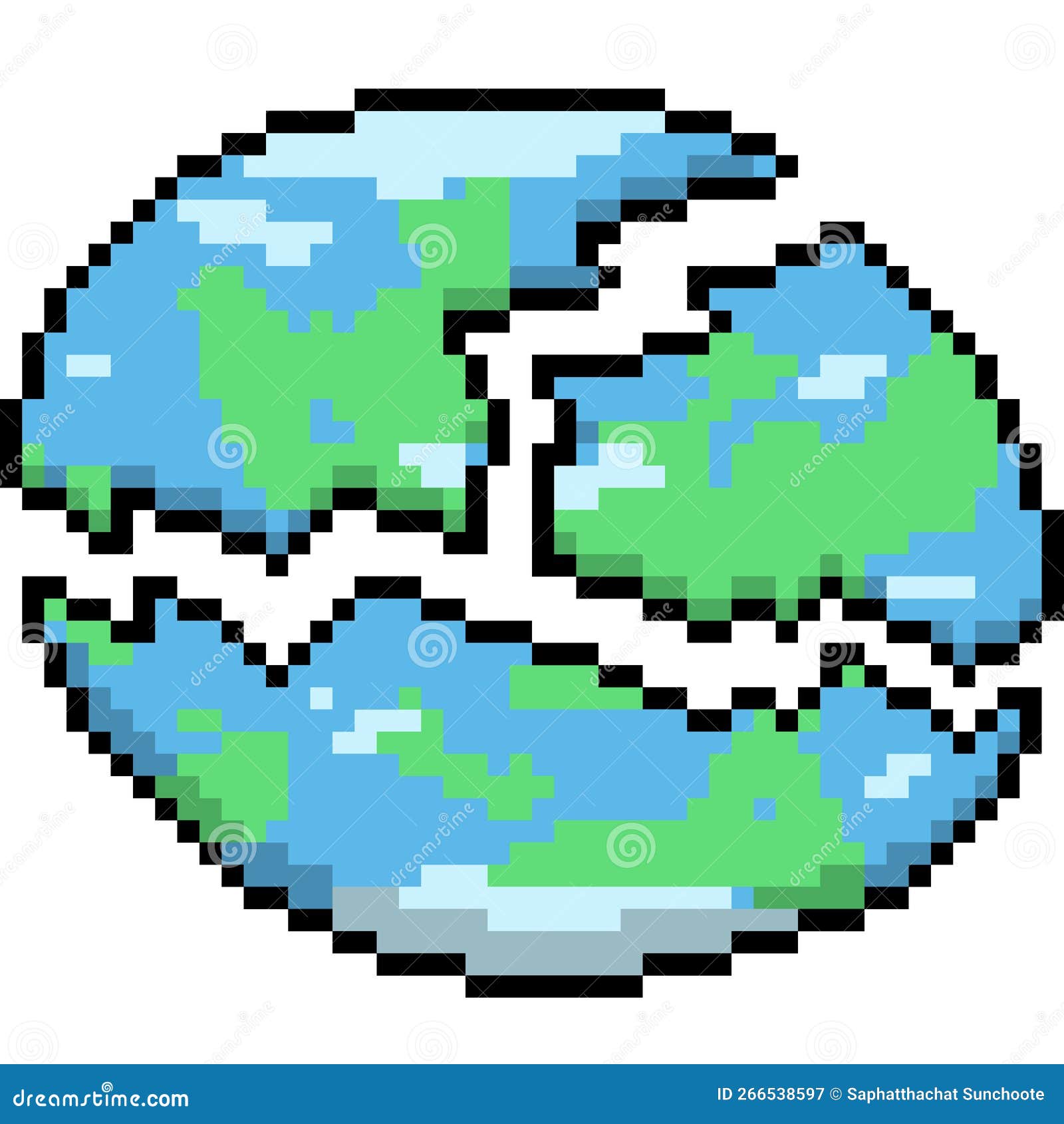 Pixel art earth the end stock vector. Illustration of pixel - 266538597