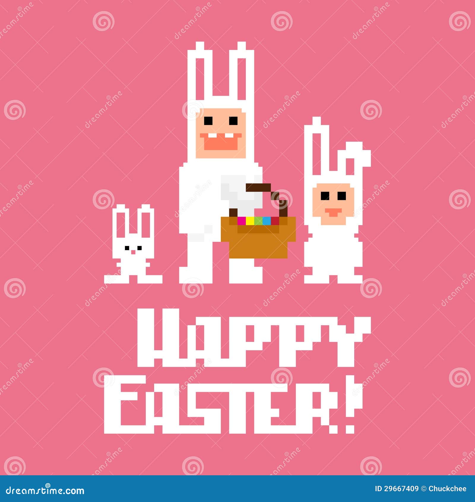 Pixel art easter stock illustration. Illustration of ears - 29667409