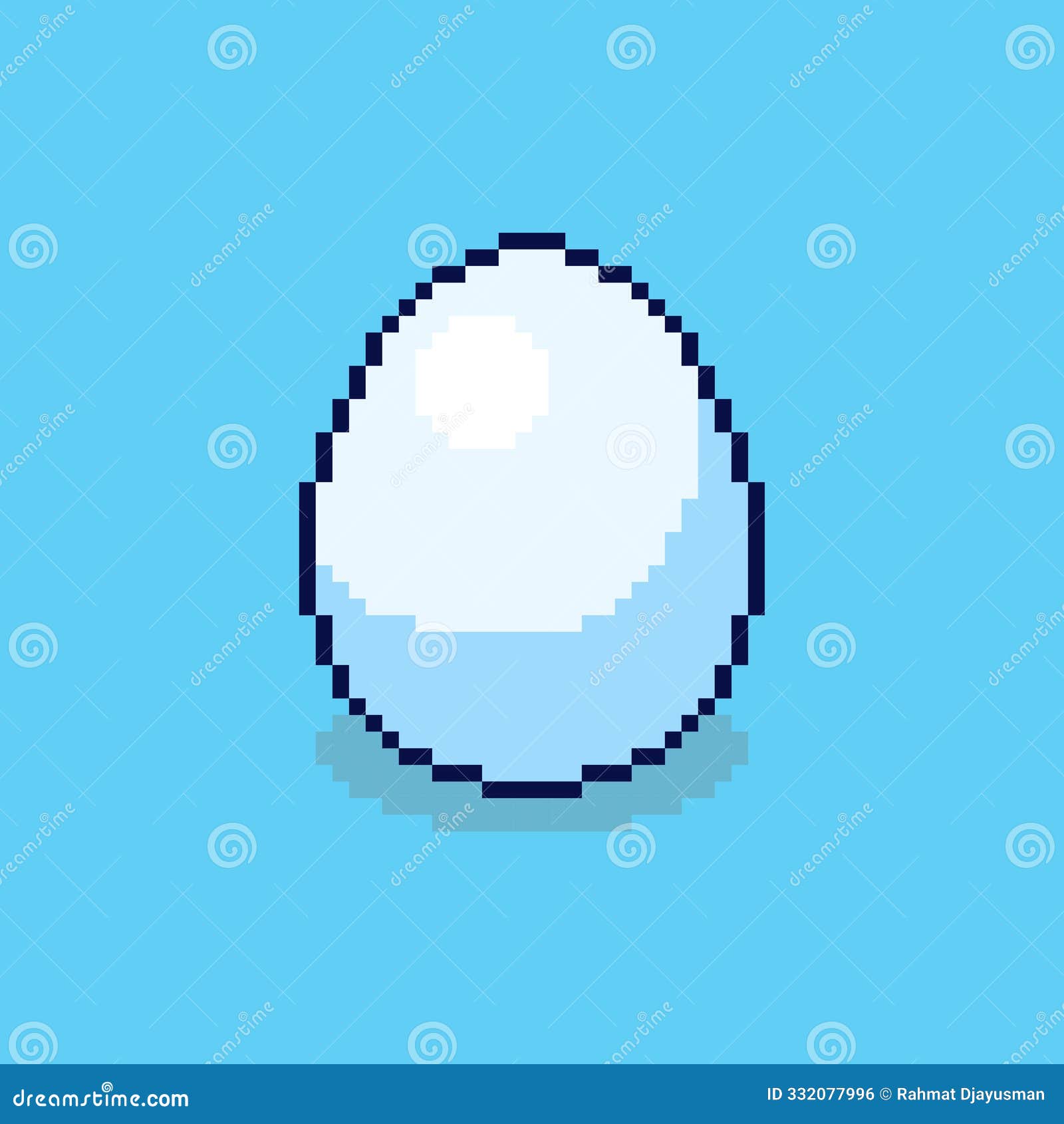 Pixel Art Egg Game Asset Design Stock Illustration - Illustration of ...