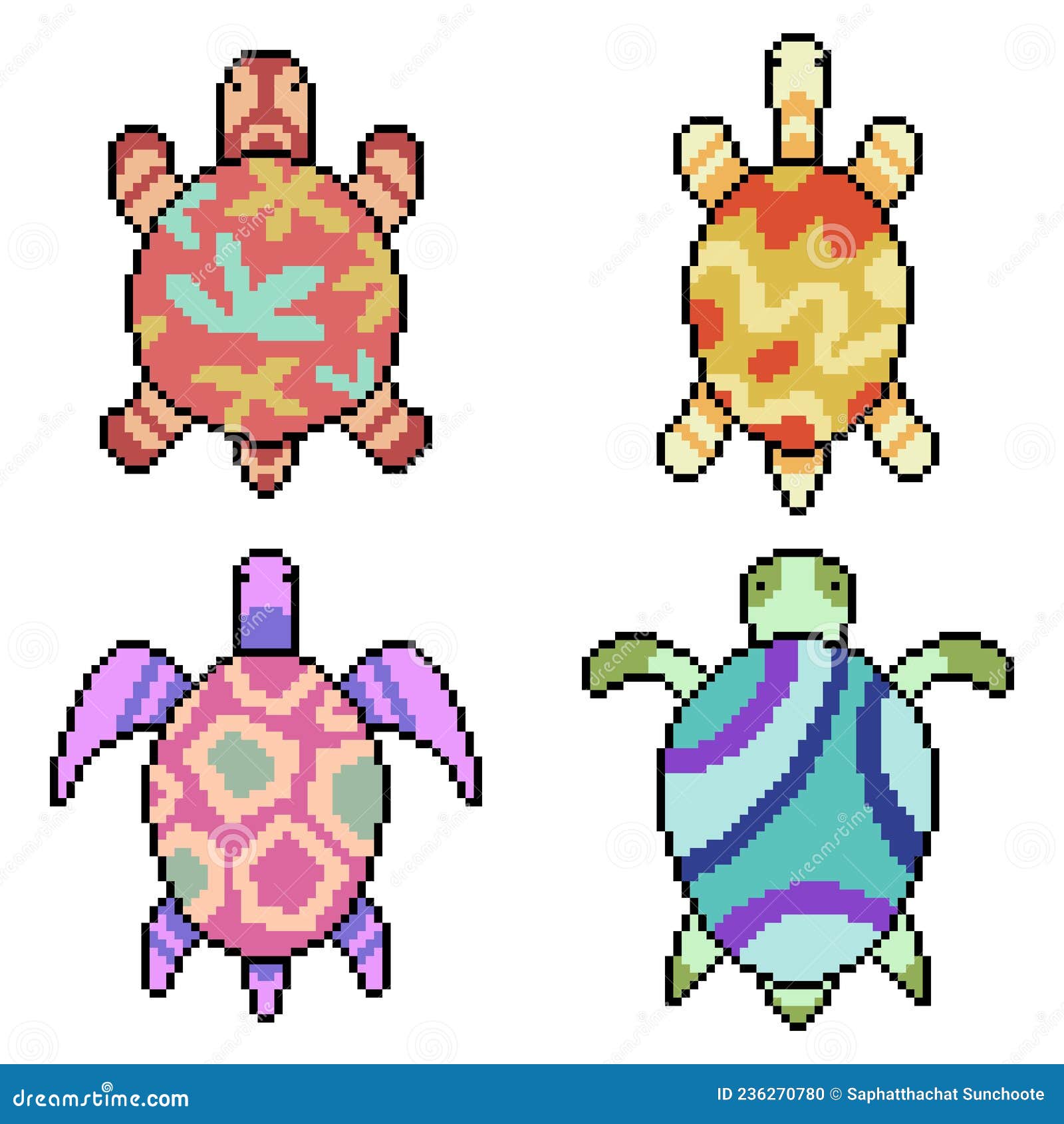 Fancy Turtle. Stylization. Cartoon Vector | CartoonDealer.com #87439043