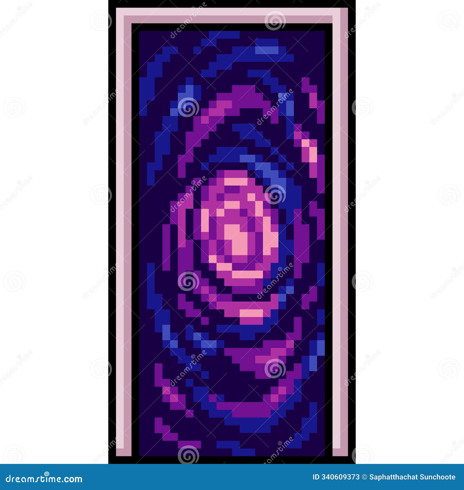 Pixel Art Door With Vibrant Colors By Pixelplantmaster Royalty-Free ...