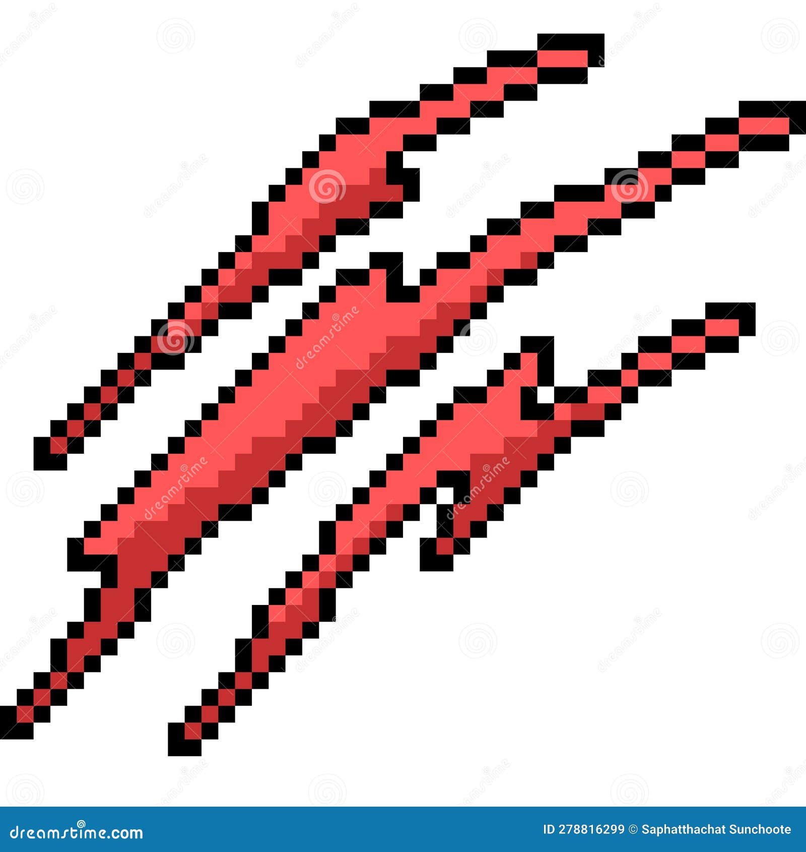 Pixel Art Fantasy Scratch Effect Stock Vector - Illustration of doodle ...