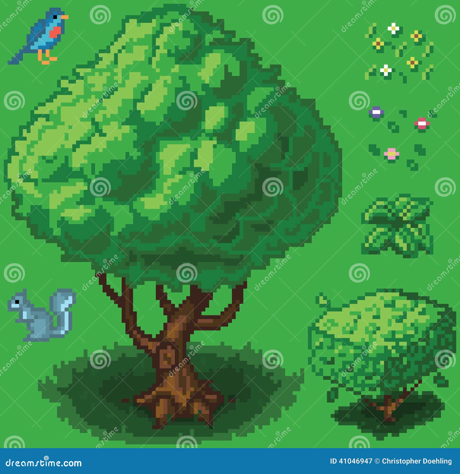 Pixel Art Forest Icon Set Do Vetor Ilustração do Vetor - Ilustração de ... Pixel Art Forest Icon Set Do Vetor Ilustração do Vetor - Ilustração de ...