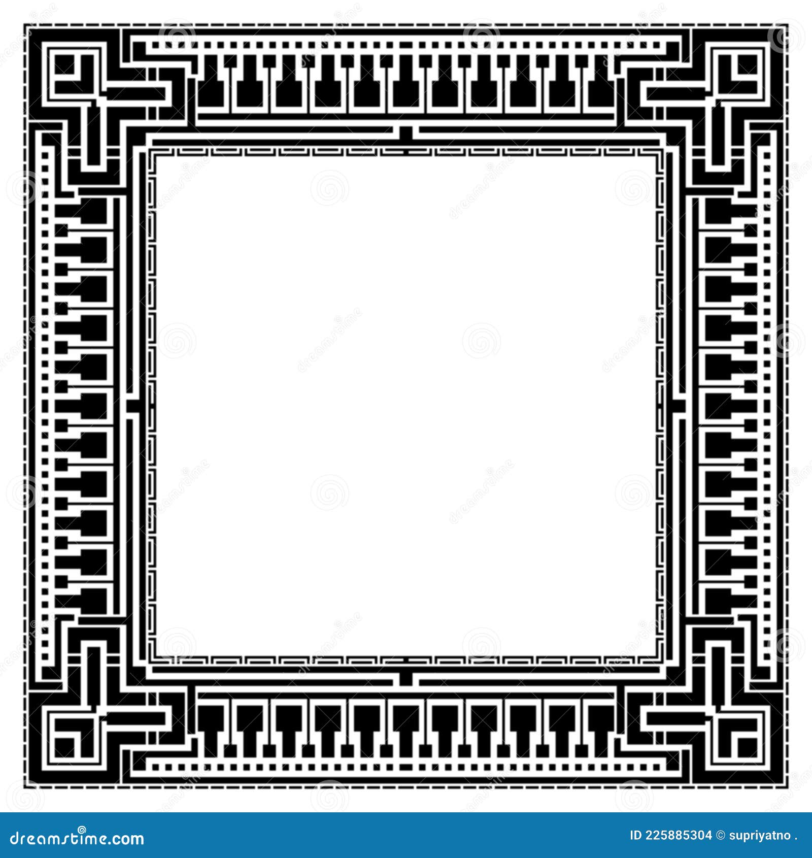 Pixel art frame stock illustration. Illustration of circle - 225885304