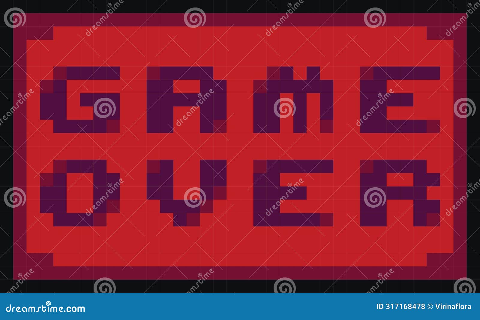 Pixel Art Frames. Retro 8 Bit Buttons, Arrows, Speech Bubble Game Over ...