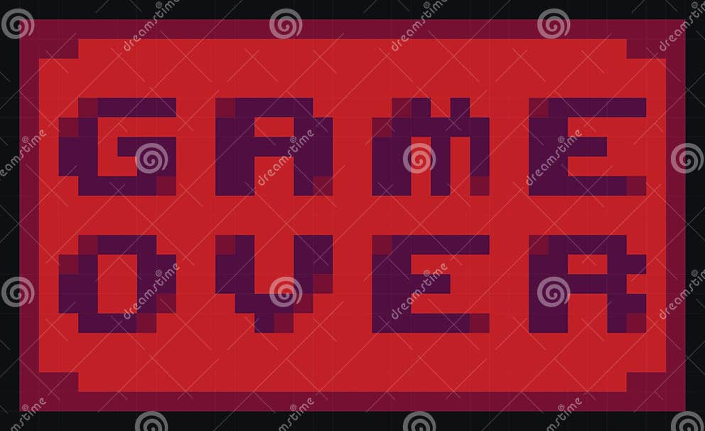 Pixel Art Frames. Retro 8 Bit Buttons, Arrows, Speech Bubble Game Over ...