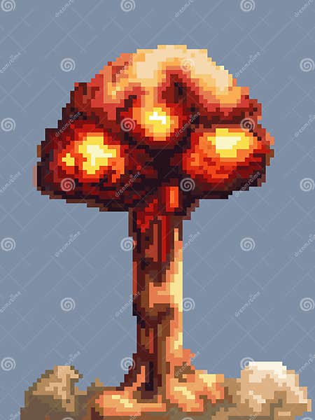 Pixel Art Game Explosion Animation Vector Stock Vector - Illustration ...