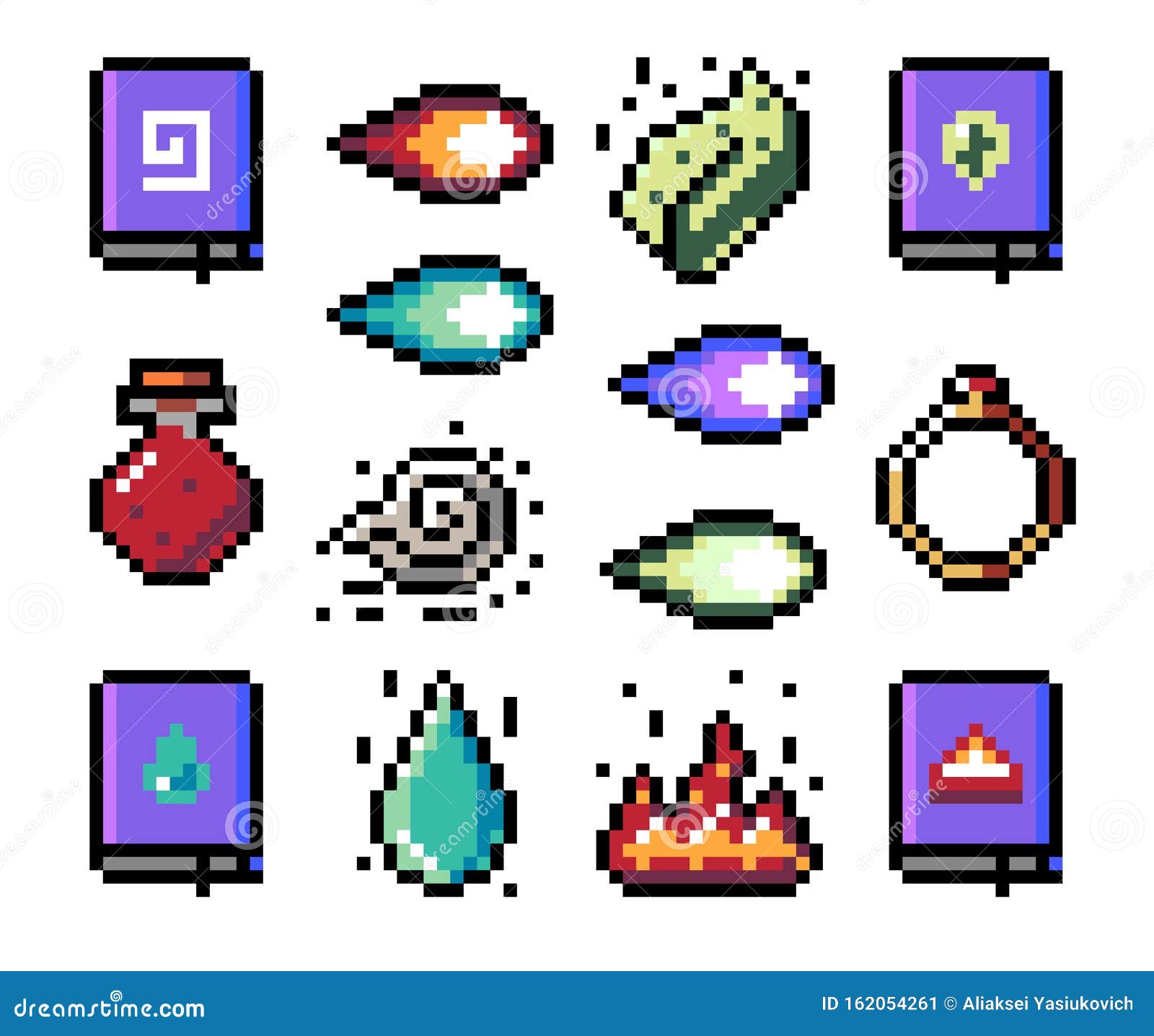 Pixel object art. stock vector. Illustration of game - 162054261