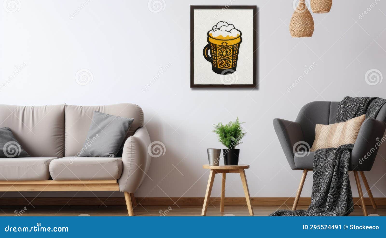 Pixel Art German Pilsner Plaque Mockup on White Wall Stock Illustration ...