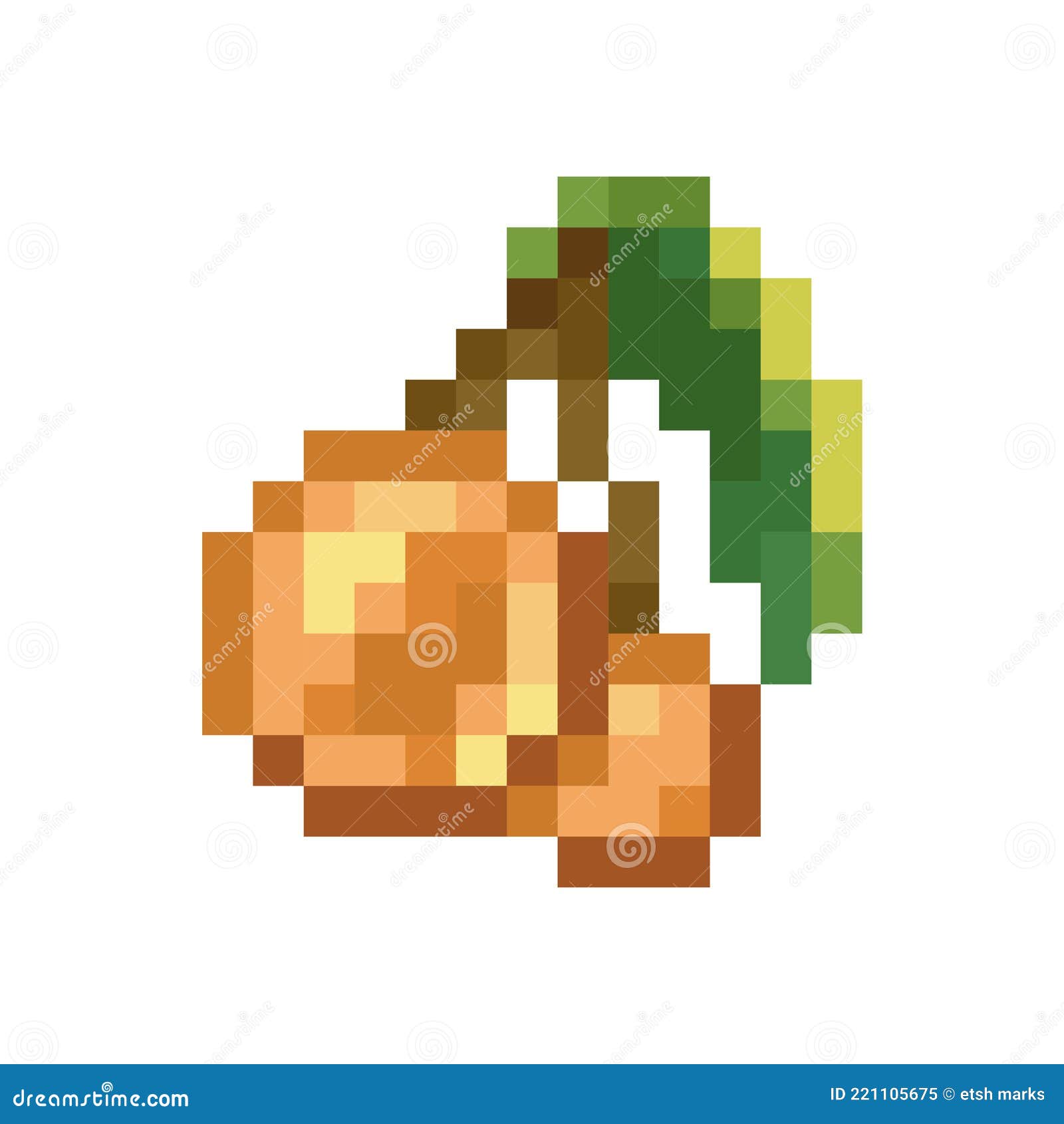 Set Of Pixel Art Berries Icon. 32x32 Pixels Cartoon Vector ...