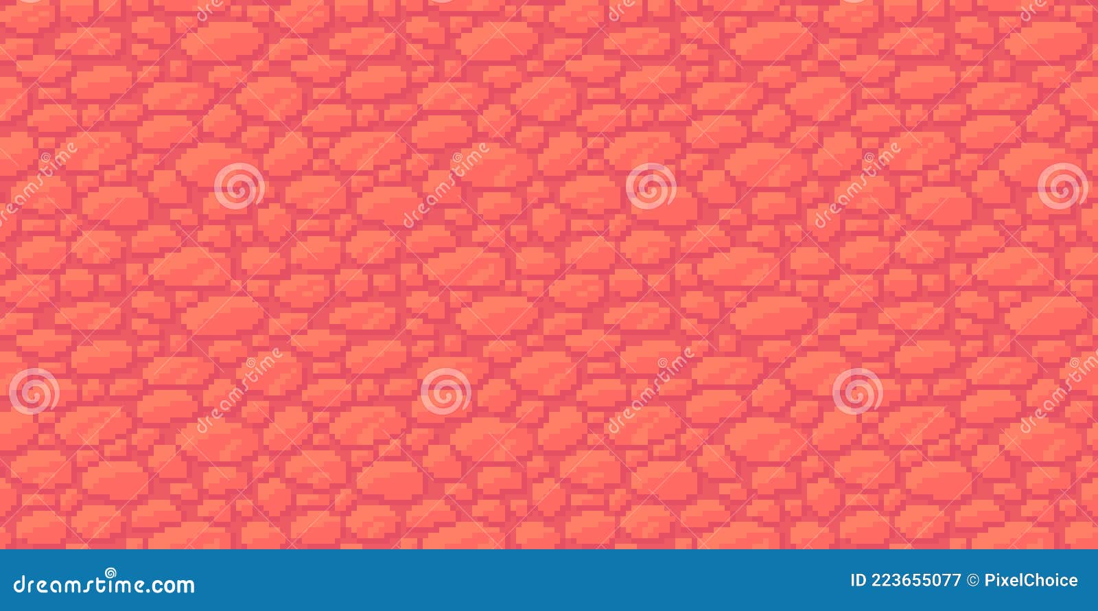 Pixel Art Ground Background. Seamless Soil Texture Backdrop Cartoon ...