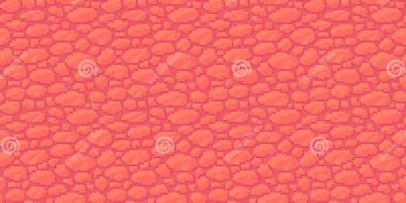 Pixel Art Ground Background. Seamless Soil Texture Backdrop Stock ...