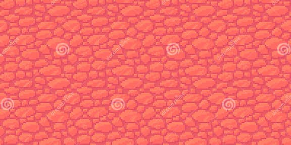 Pixel Art Ground Background. Seamless Soil Texture Backdrop Stock ...
