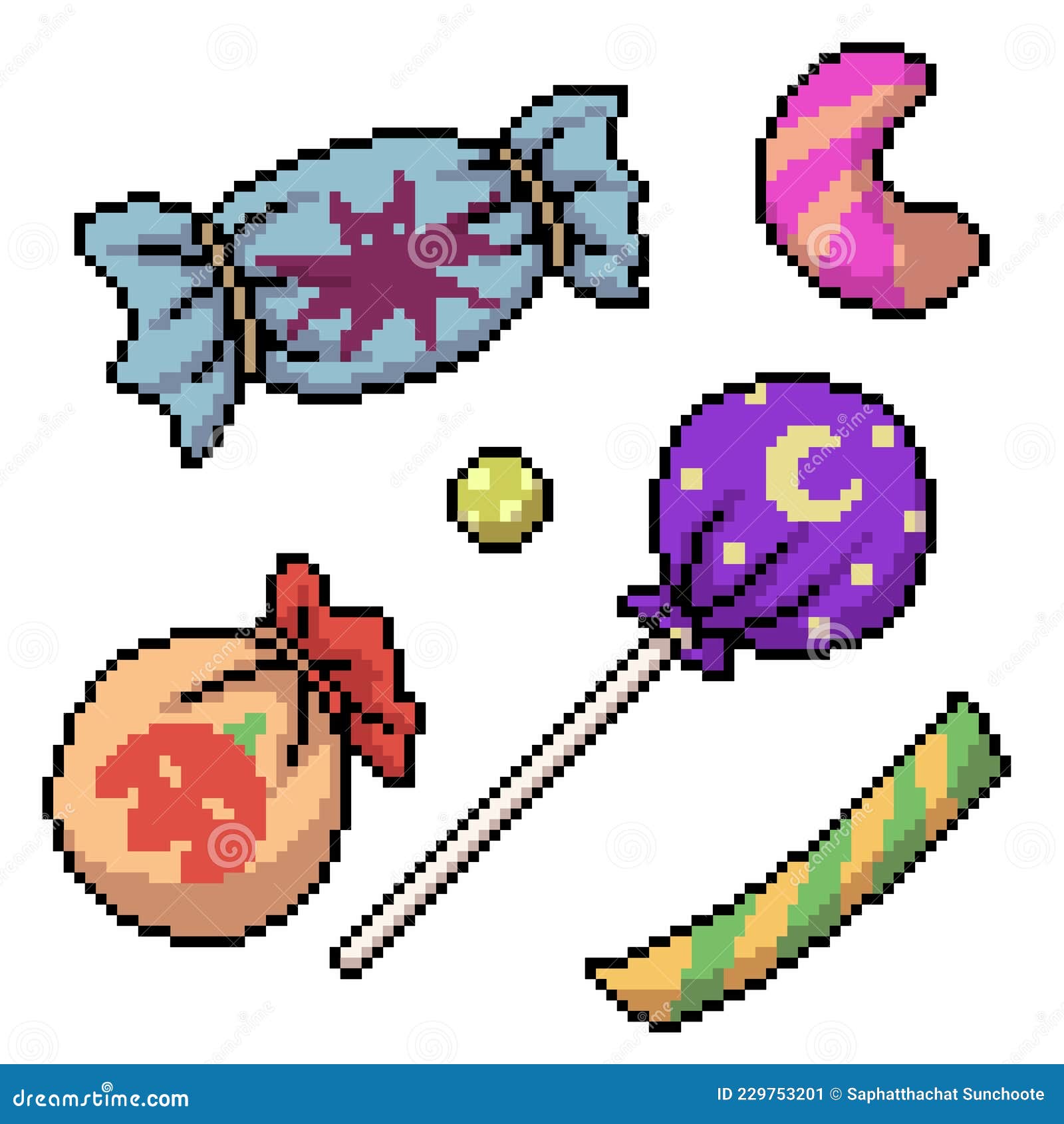 Pixel Dot Candy Image. Beads Pattern. Vector Illustration ...