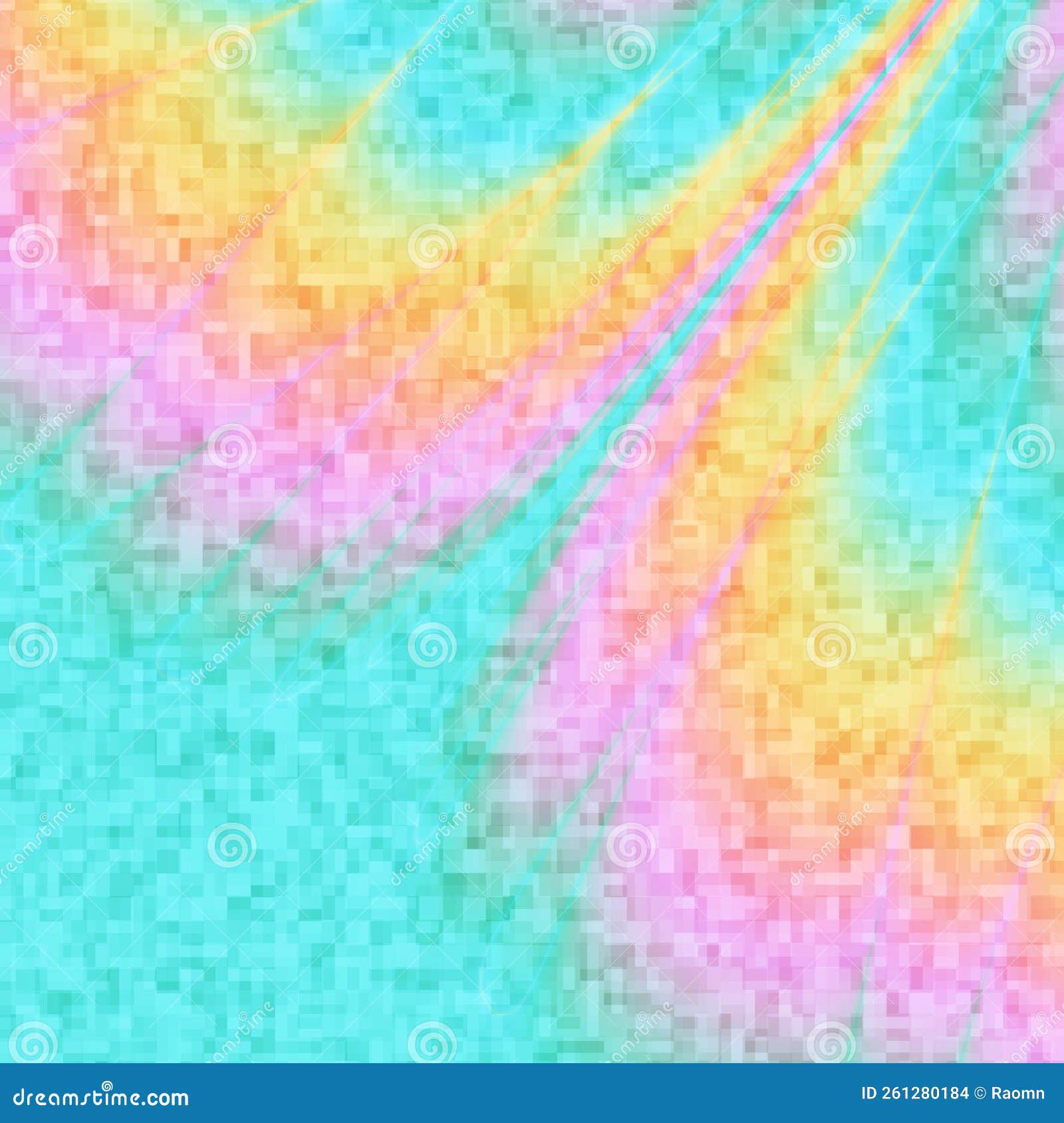 Pixel Holographic Abstract Header Design Stock Illustration ...