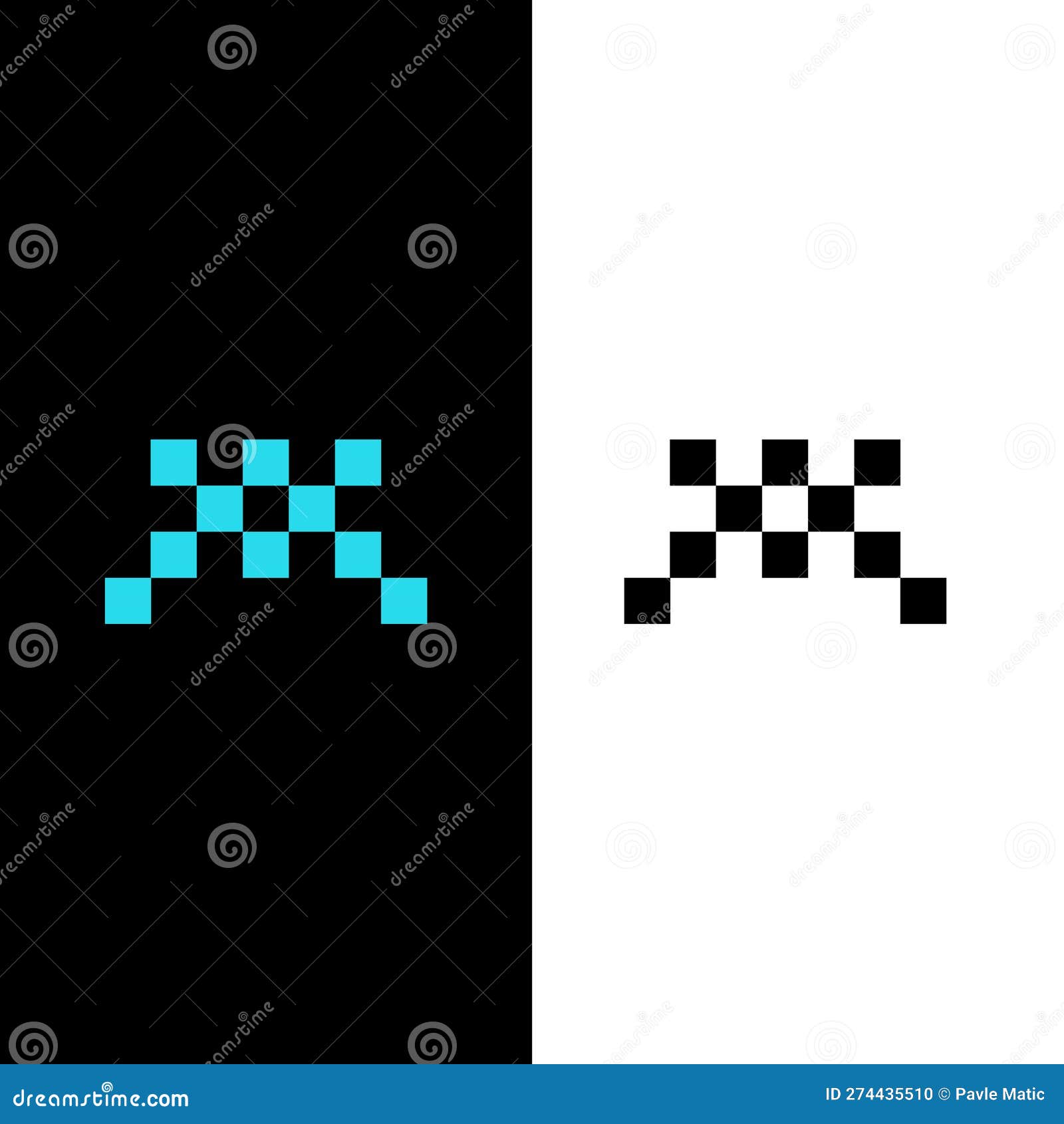 Pixel art icon on white stock vector. Illustration of logo - 274435510
