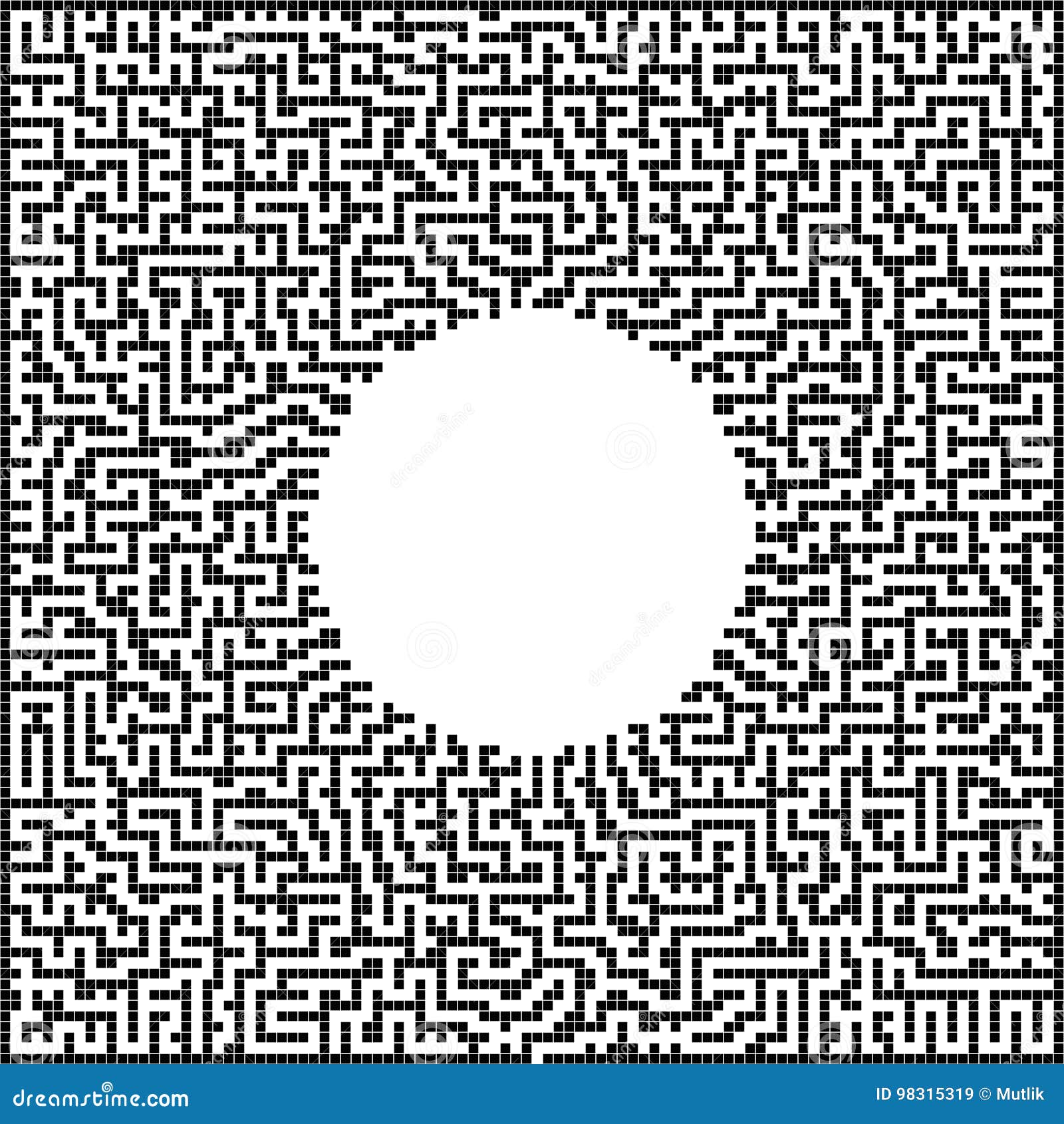 Pixel Art Labyrinth Vector Illustration | CartoonDealer.com #98315324
