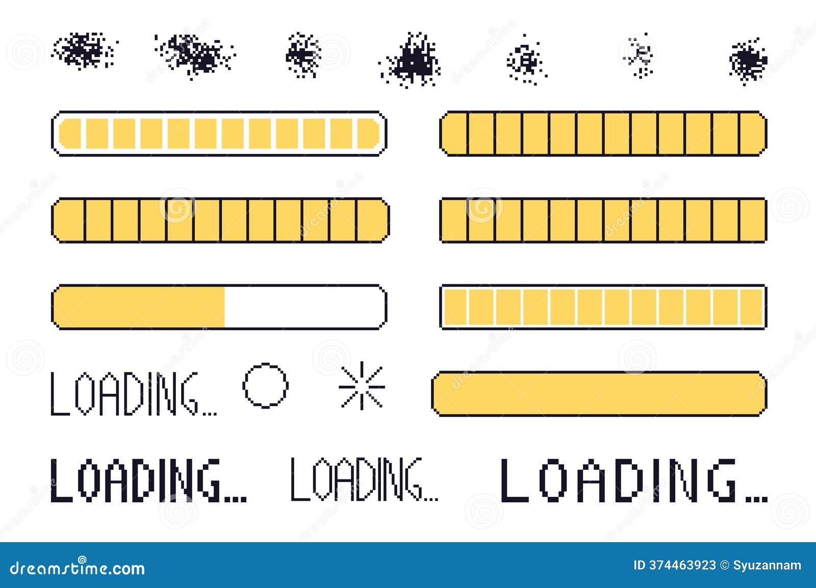 Game Progress Bars, Cartoon Vector Ui Elements Set | CartoonDealer.com #261938881