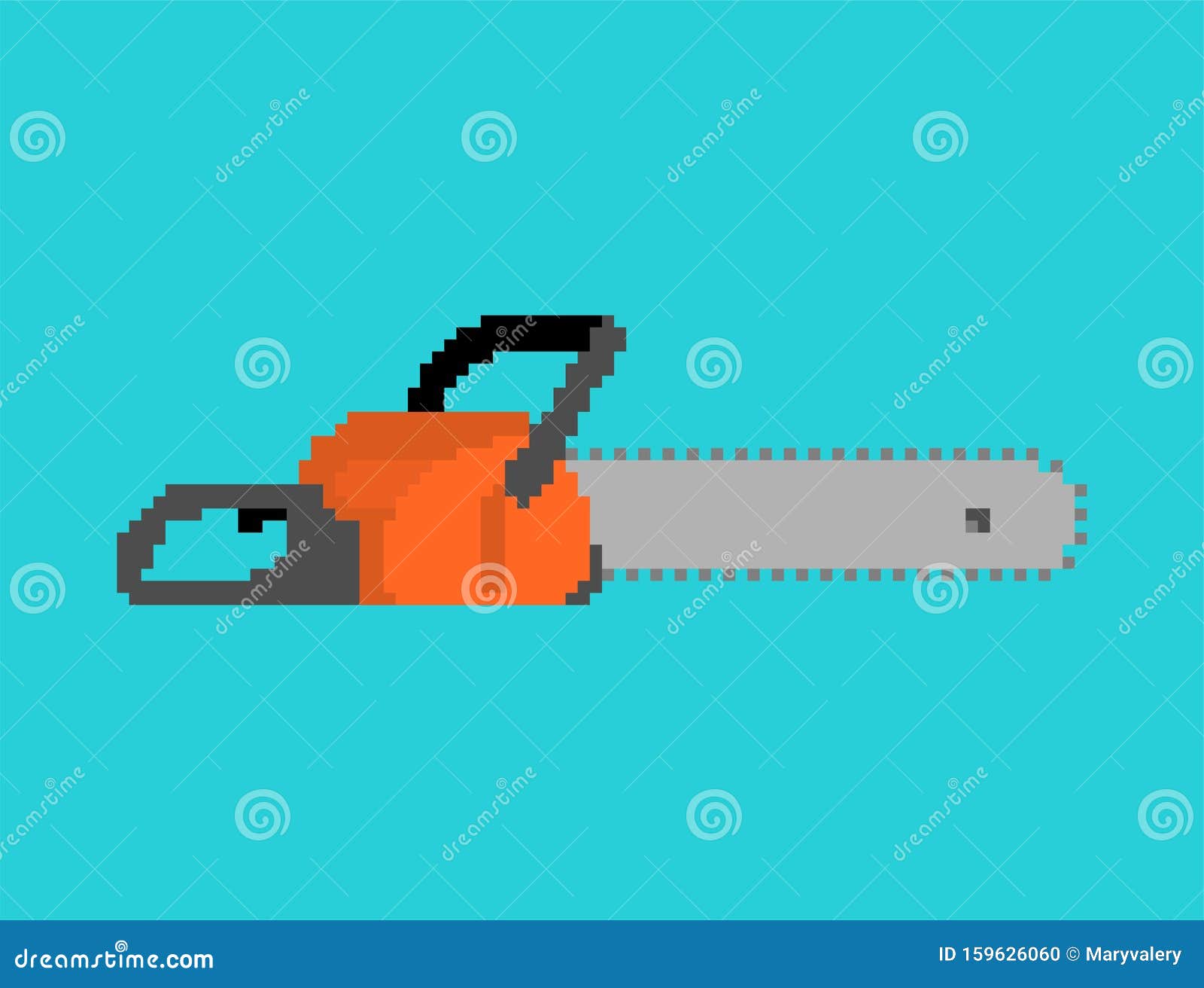 Pixel Art Lumberjack Tool a 8 Bit Illustrazione Vettoriale ...