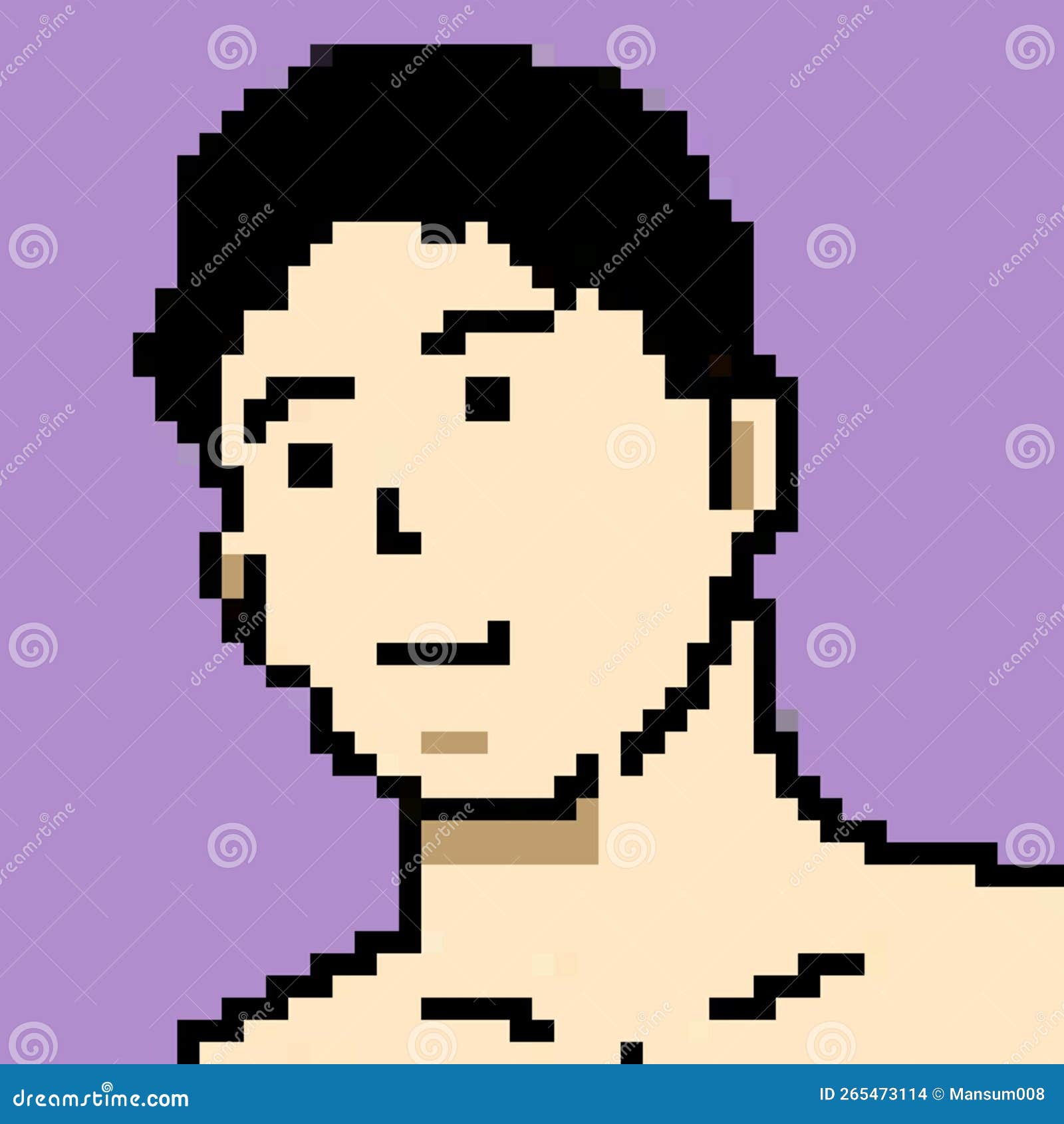 Pixel art of man cartoon stock illustration. Illustration of decoration ...