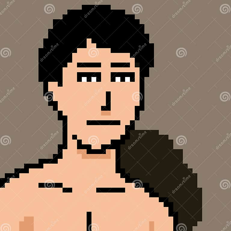 Pixel Art Of A Man Cartoon Stock Illustration Illustration Of Human 265473941
