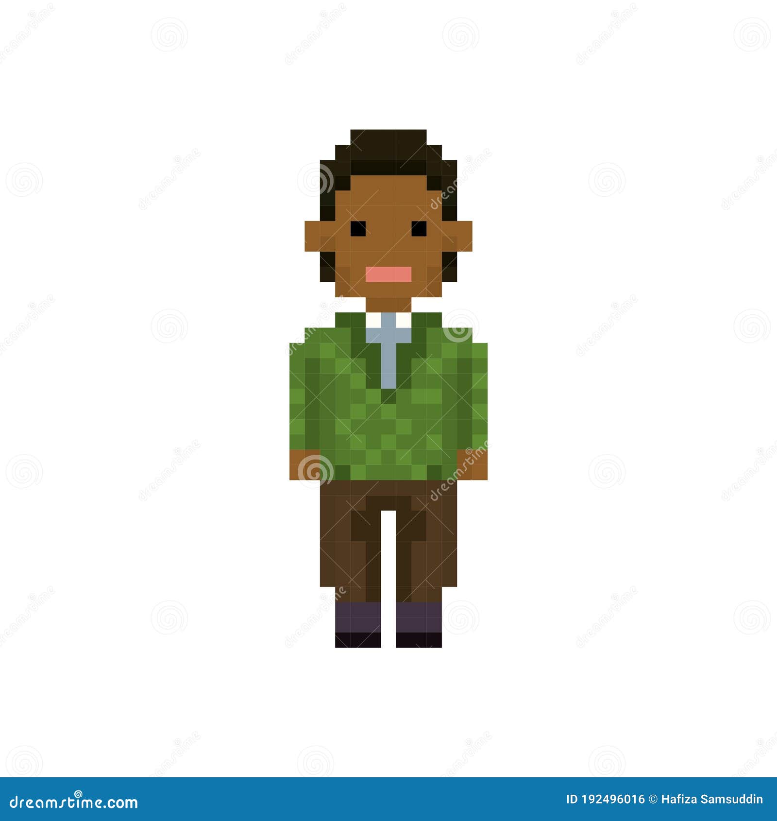 Pixel Art Man. Vector Illustration Decorative Design Stock Vector ...