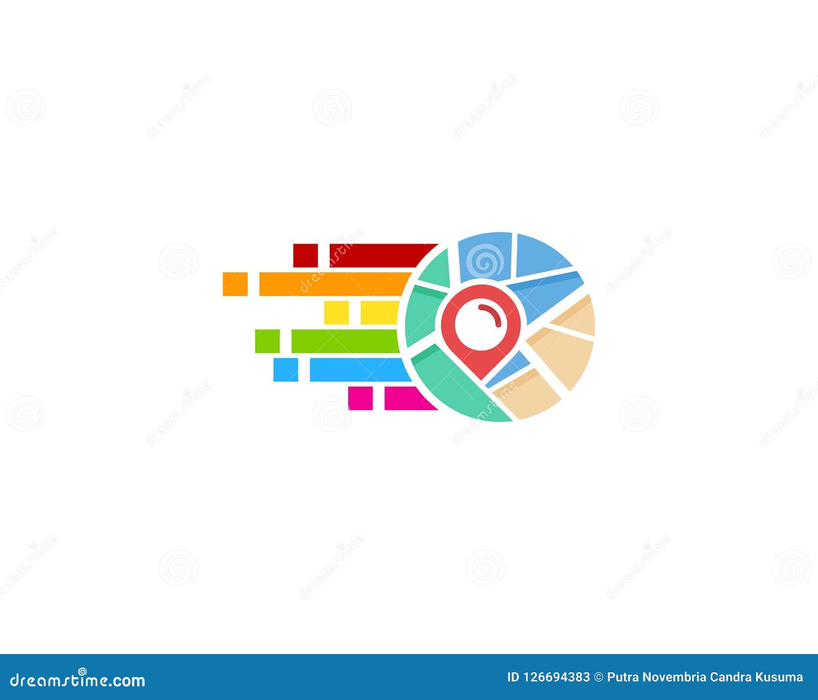 Pixel Art Map Logo Icon Design Ilustración del Vector - Ilustración de ...