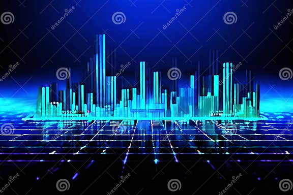 Pixel Art Matrix Code Luminogram Animated Pixel Art Depicting a Stock ...