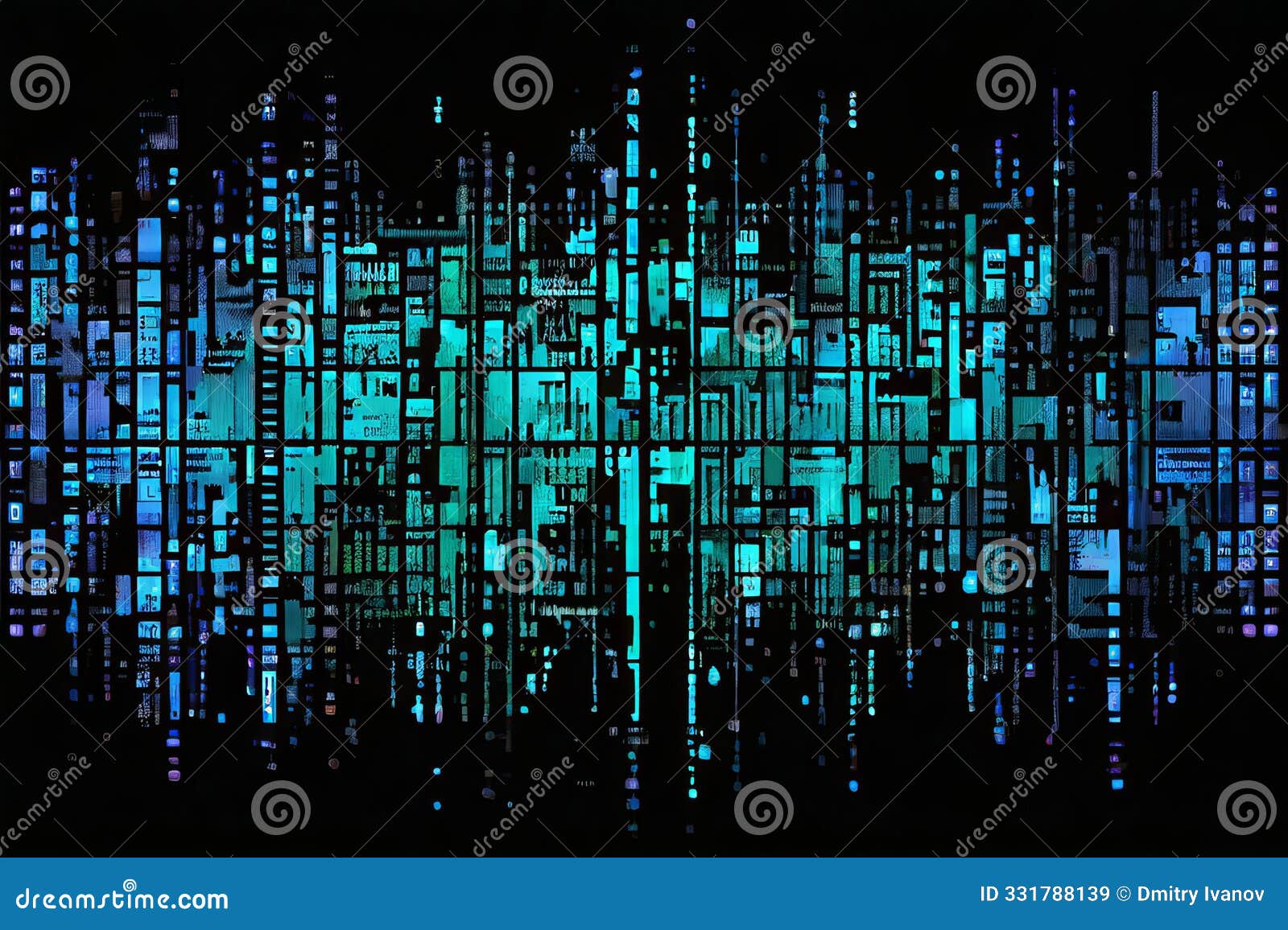 Pixel Art Matrix Code Pixelated Represe Strange Old Stock Illustration ...
