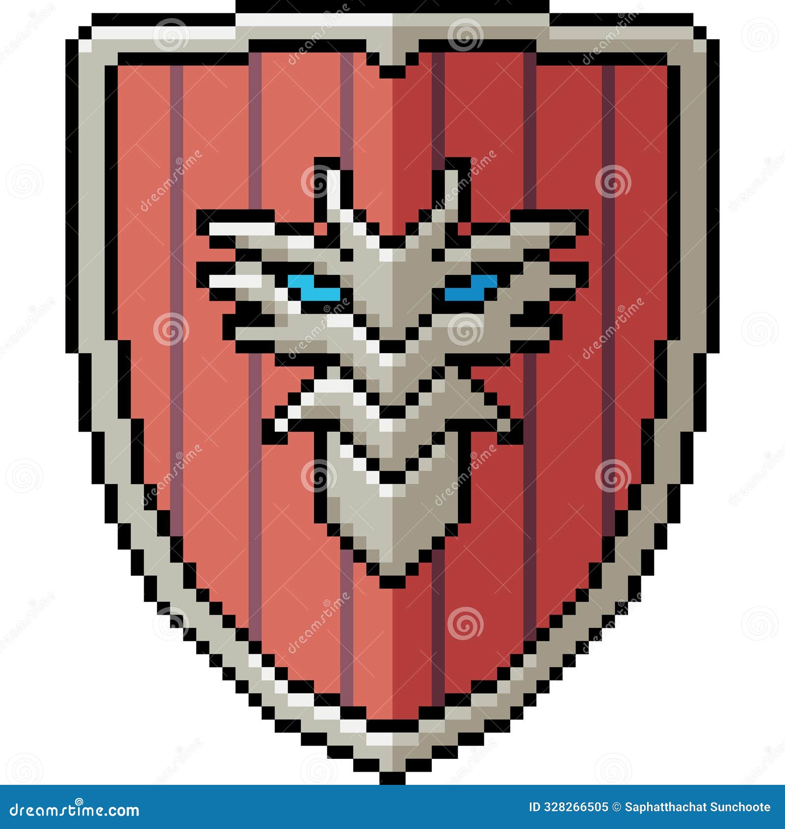 Pixel Art Medieval Screen Vector Illustration | CartoonDealer.com ...