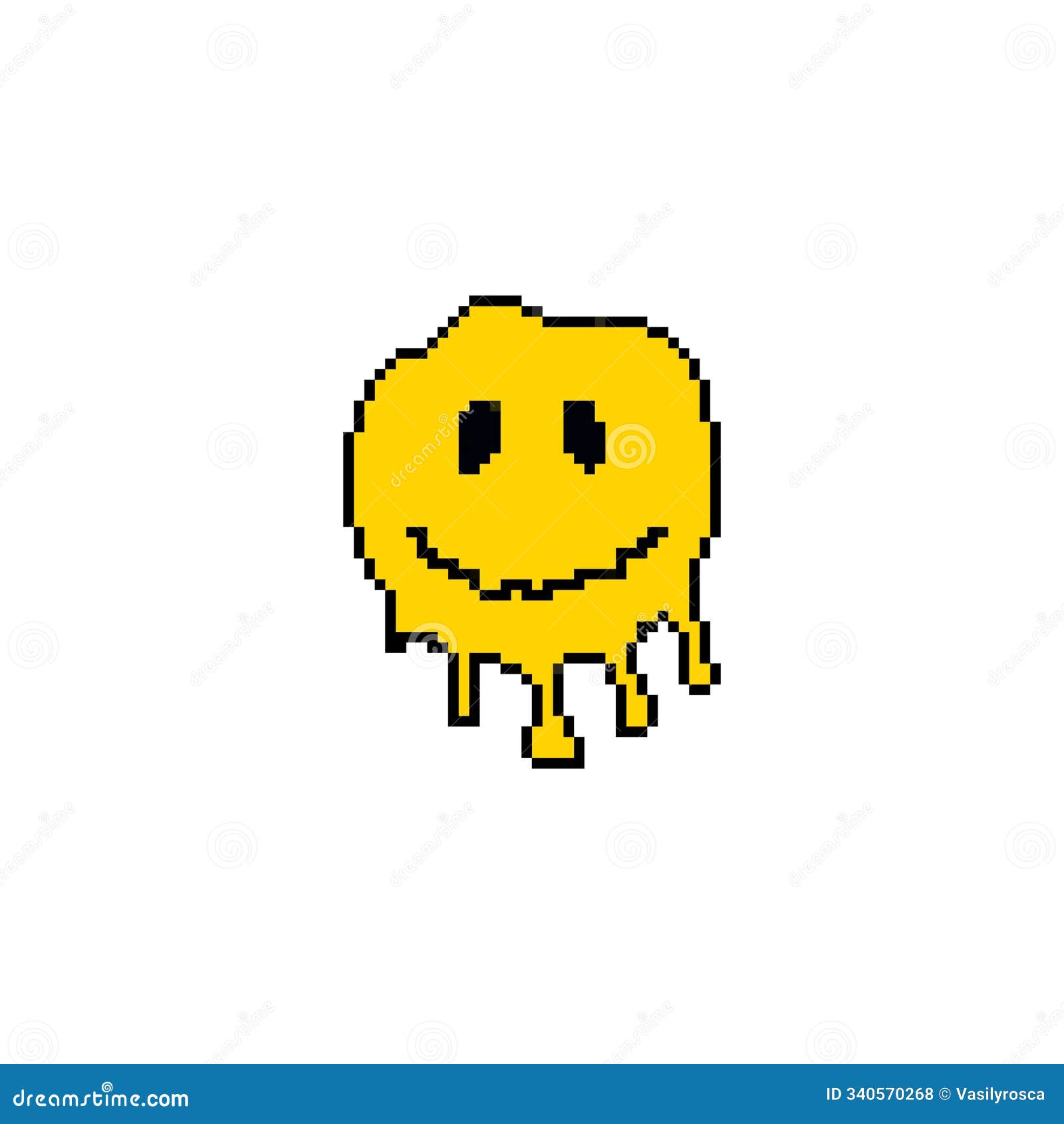 Retro Pixelated Text Frame 80s Retro Nostalgic Royalty-Free Stock ...