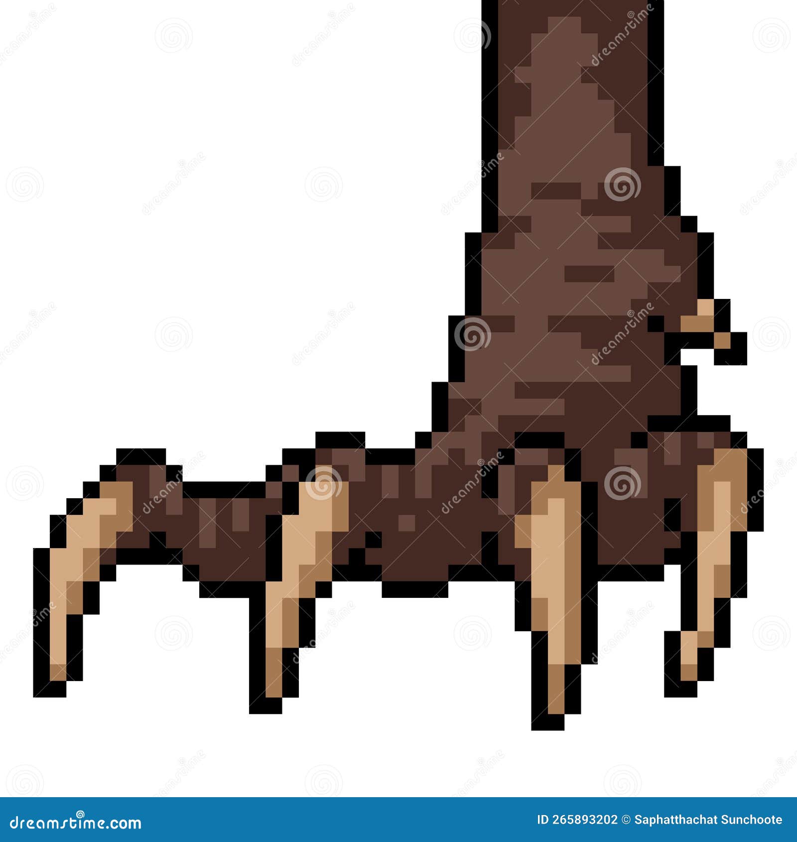 Pixel art monster leg claw stock vector. Illustration of fantasy ...