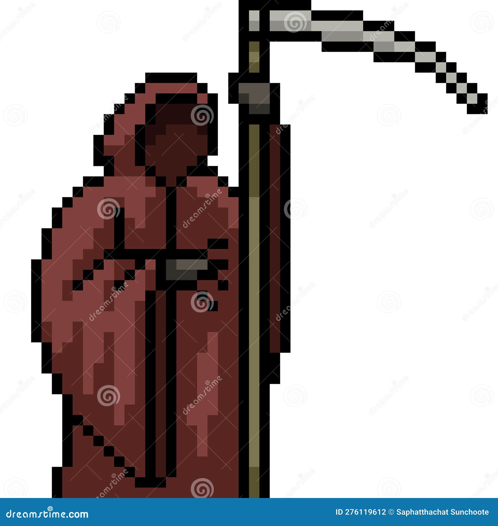 Pixel art mort espionner illustration de vecteur. Illustration du ...