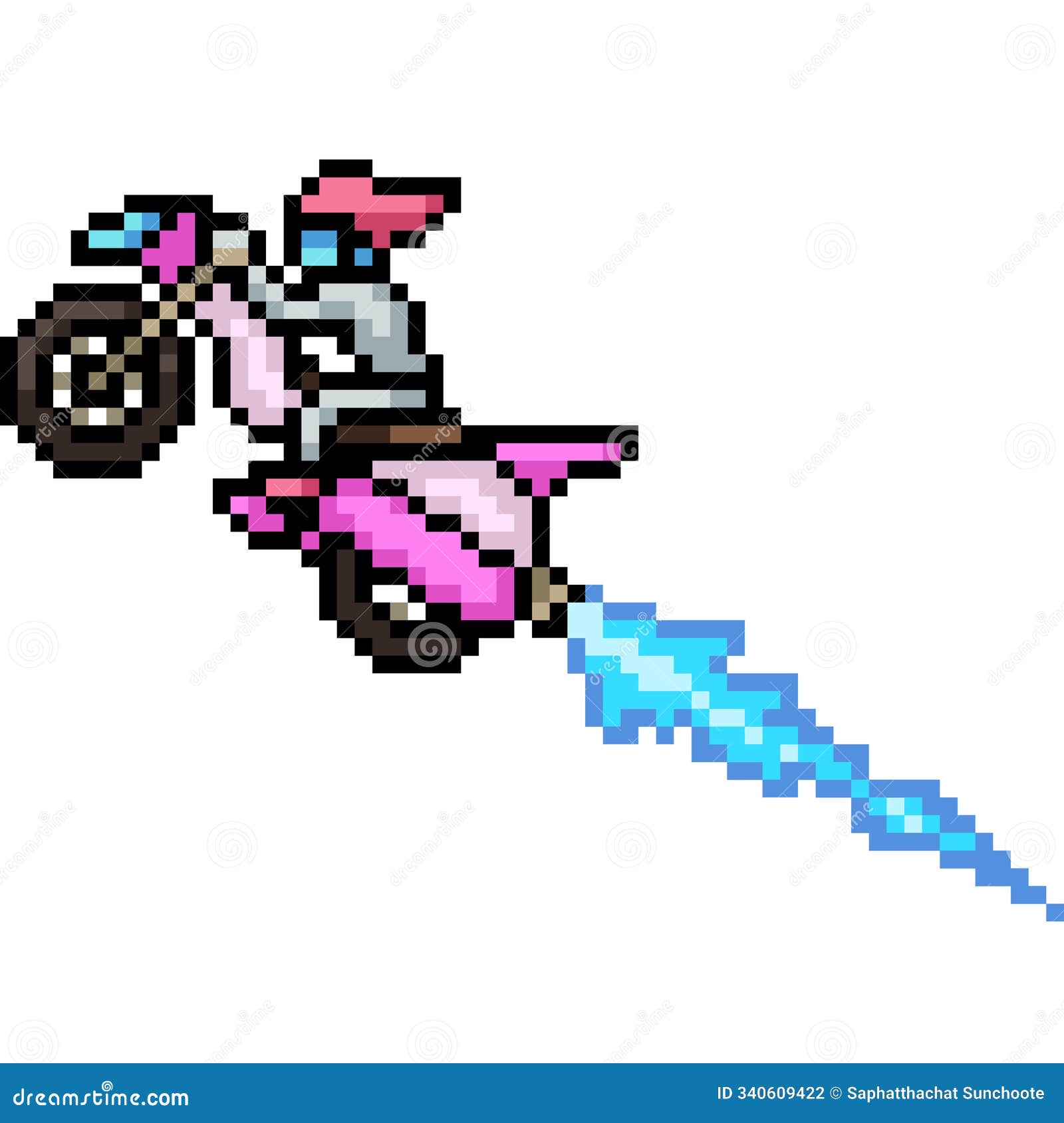 KTM Motorcycle Pixel Art Drawing Illustration Royalty-Free Stock Photo ...