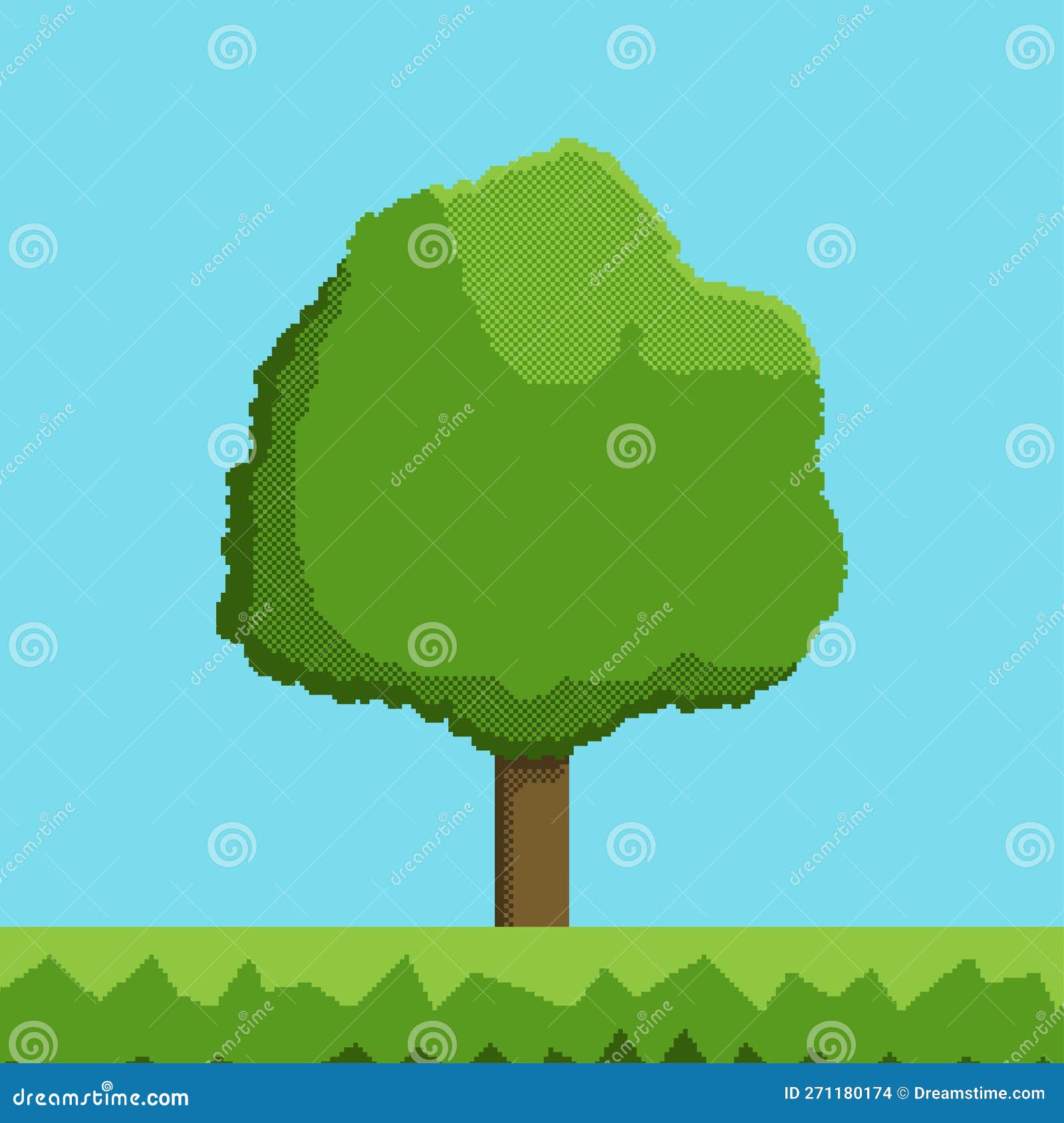 8-bit Pixel, UI Nature Symbol Icon. Star, Moon, Sun, Flash And Cloud ...