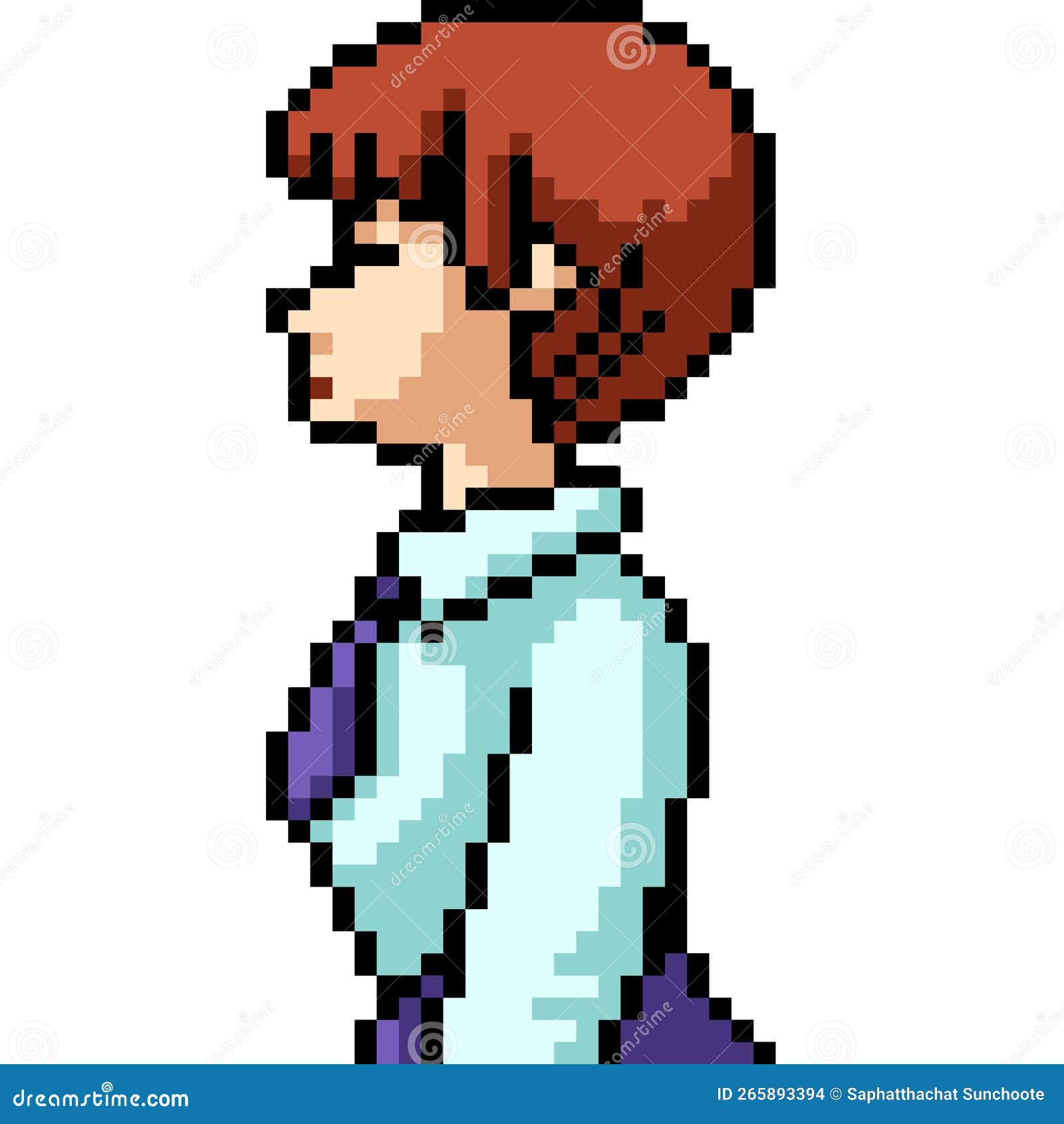 Pixel Art Ofice Woman Uniform Stock Vector - Illustration of uniform ...