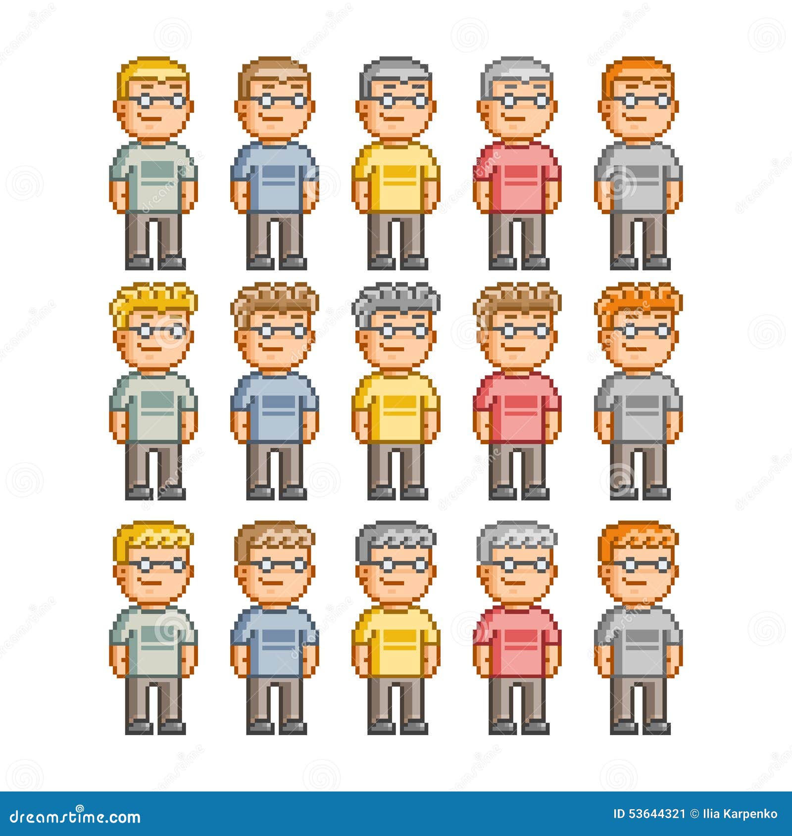 Pixel Art People illustration de vecteur. Illustration du symbole ...