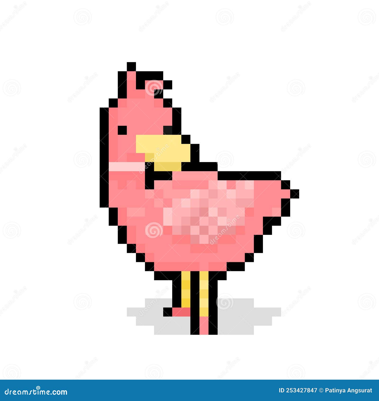 Pink Duck Quack Cartoon Vector | CartoonDealer.com #110175287