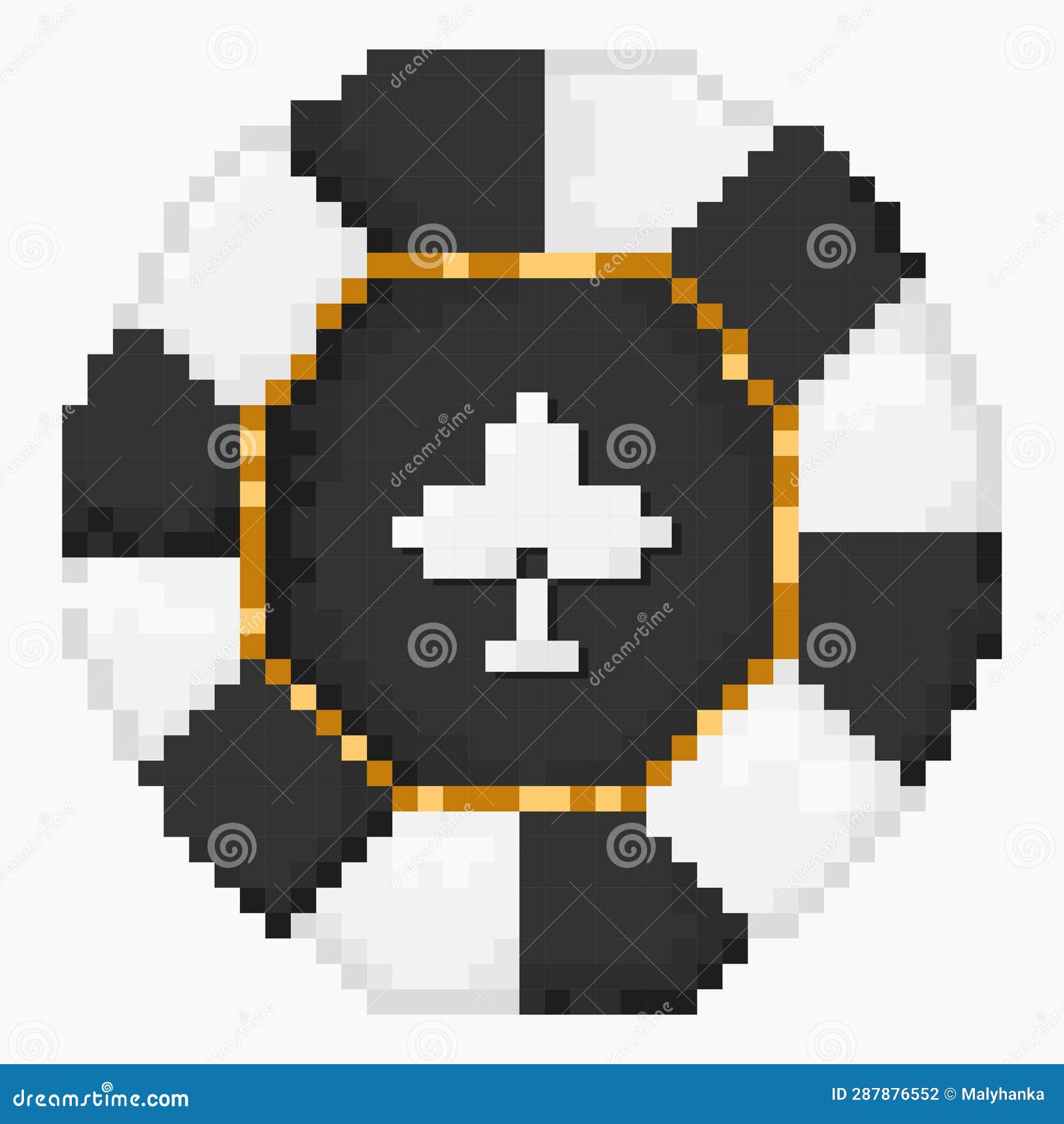 Pixel Art Poker. Pixelated 8 Bit Playing Cards Deck Icons With Clubs ...