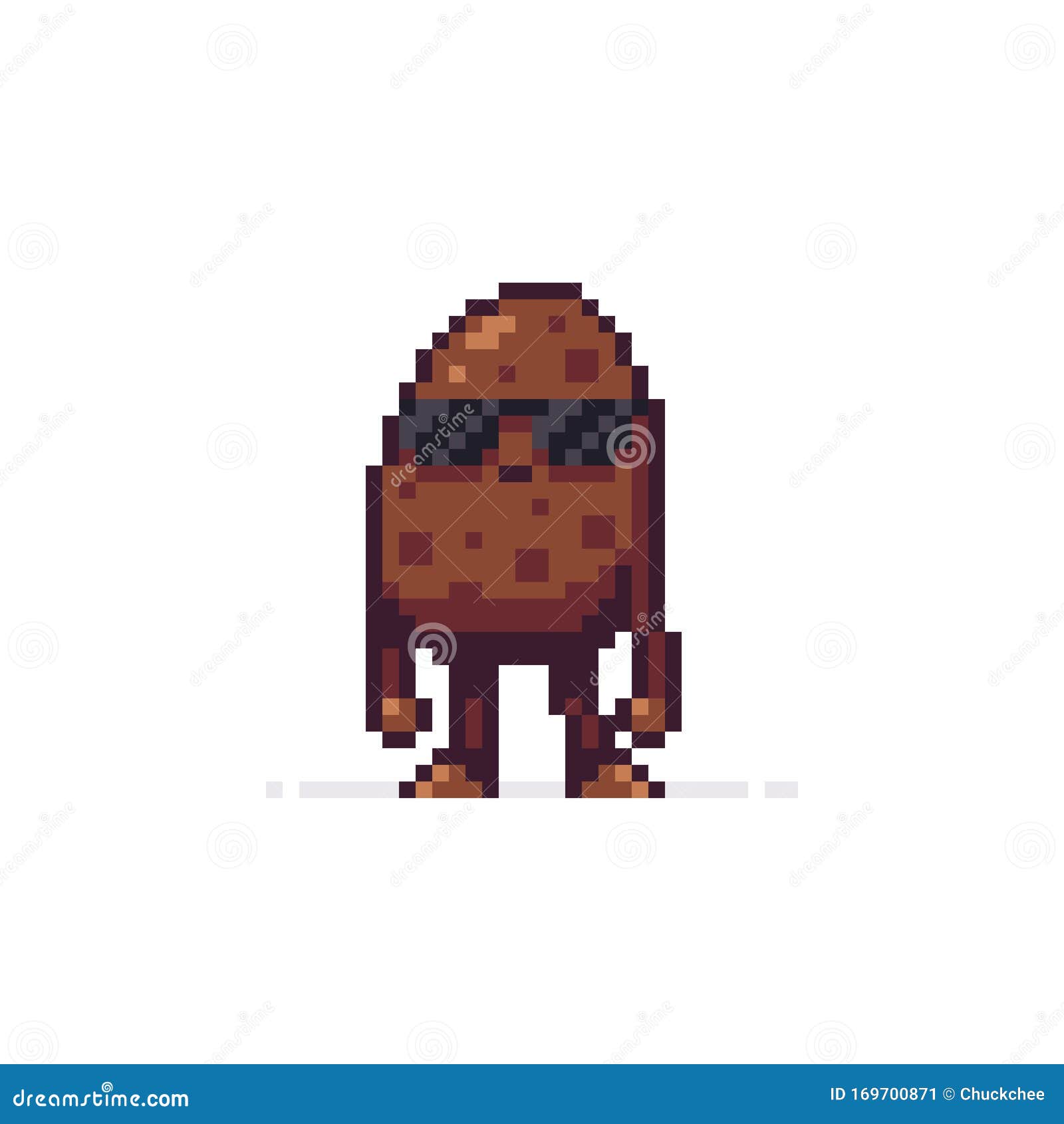 Pixel Art Potato Cartoon Vector | CartoonDealer.com #169700871