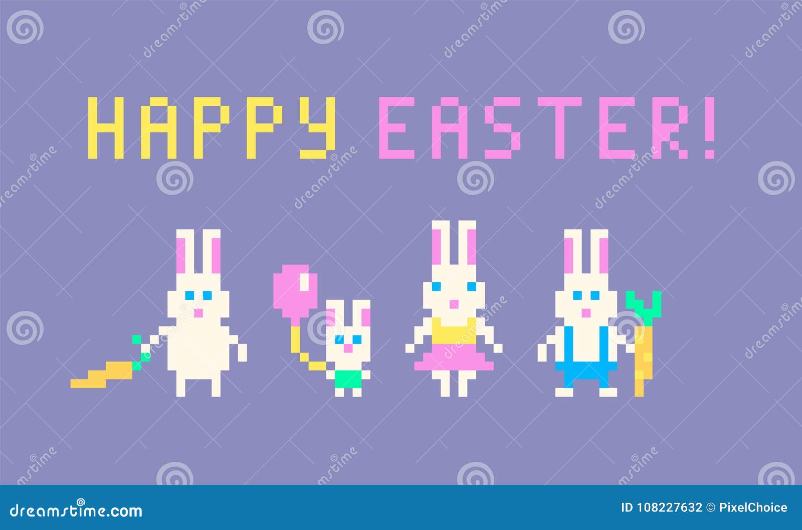 Pixel Family Pattern Vector Illustration | CartoonDealer.com #6230544