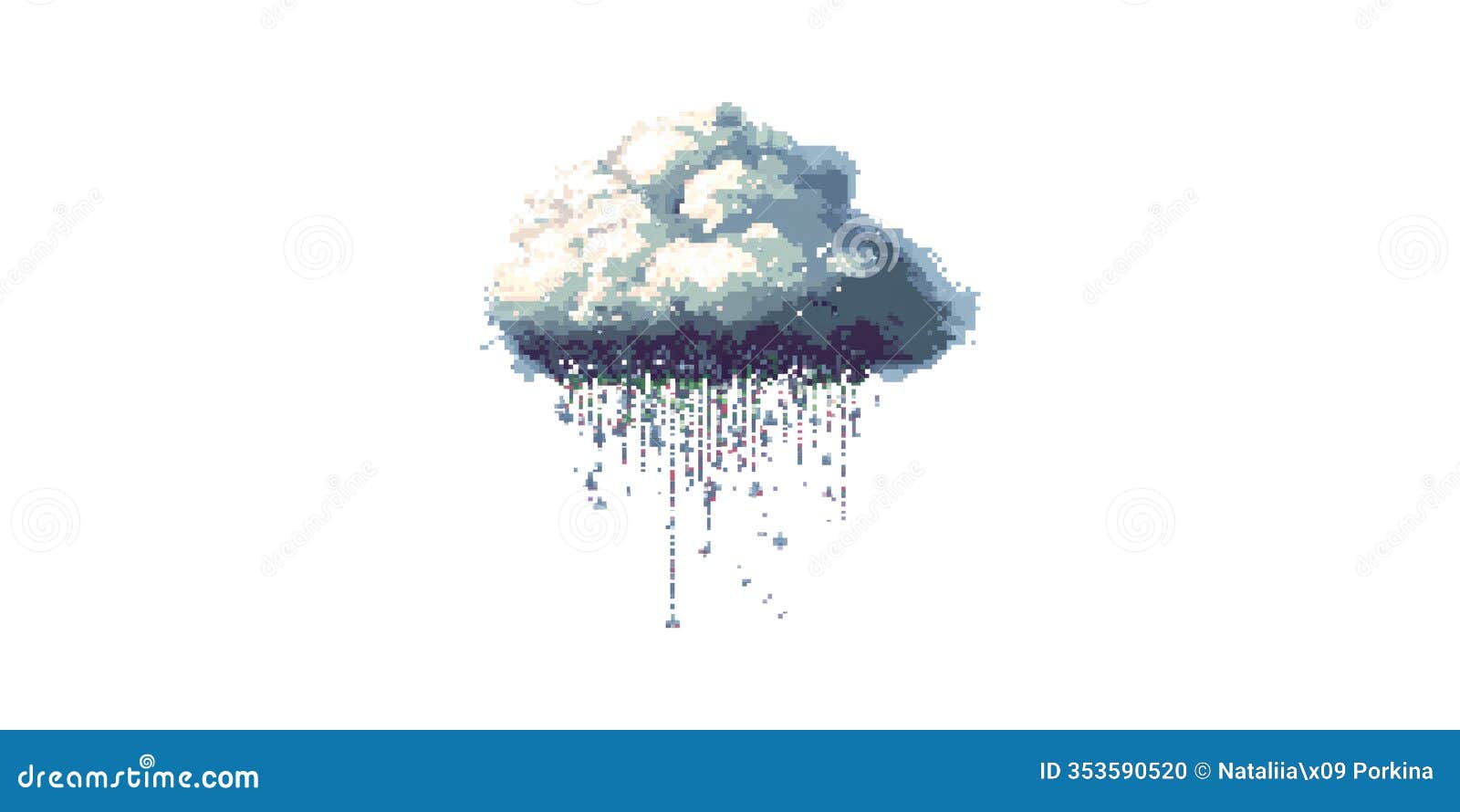 Pixel Rain Abstract Background, Royalty-Free Stock Image ...