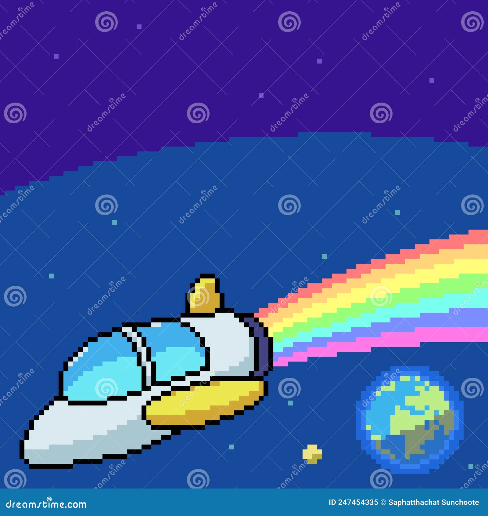 Pixel Art Ship Logo Icon Vector | CartoonDealer.com #128600647