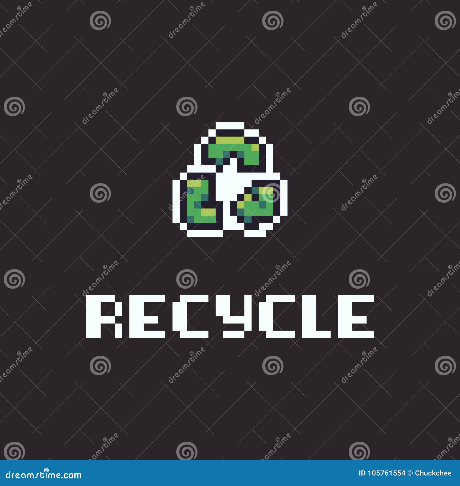 Imágenes De Reciclaje En Pixel Art