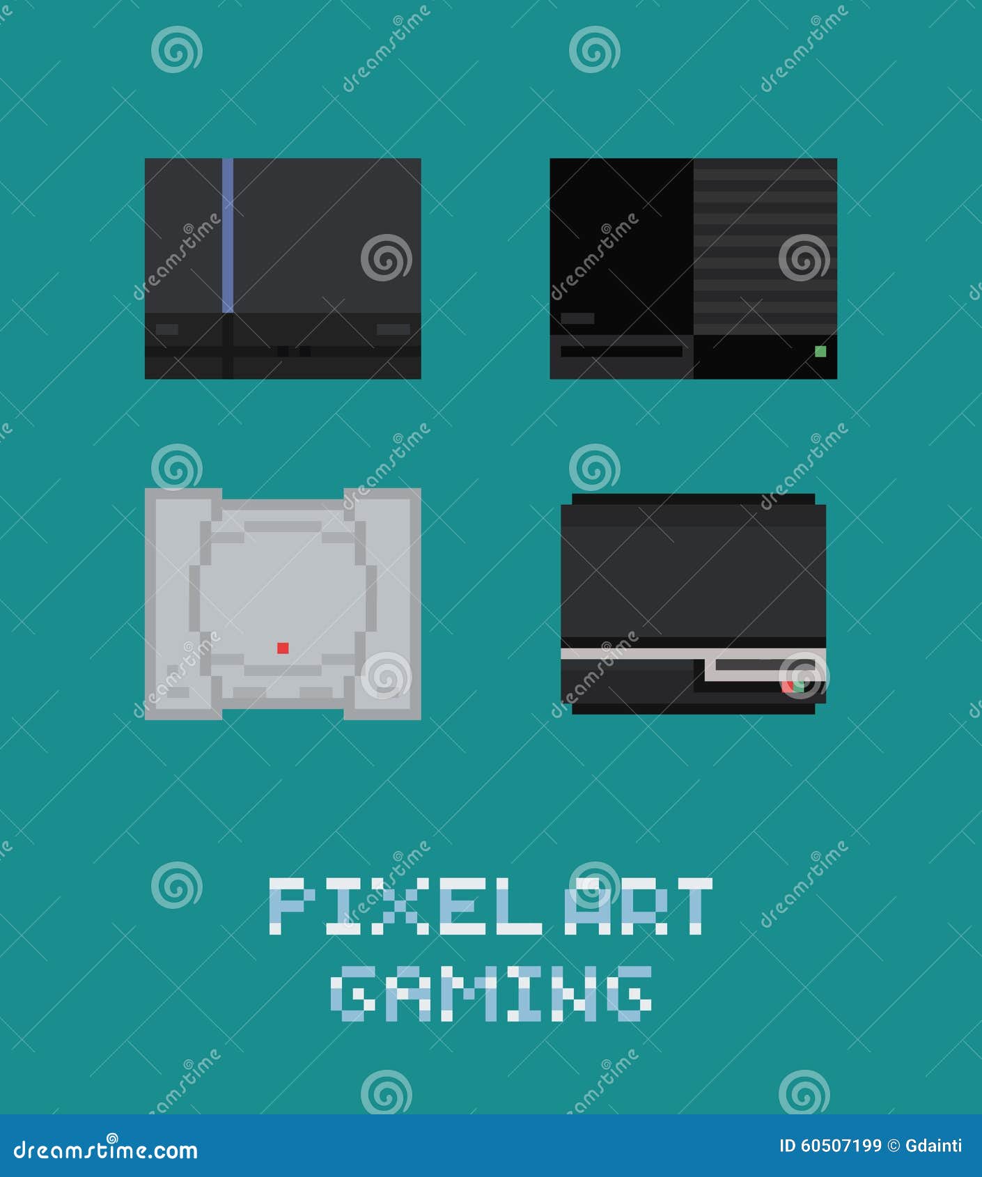 Pixel art retro video game stock vector. Illustration of monitor - 60507199