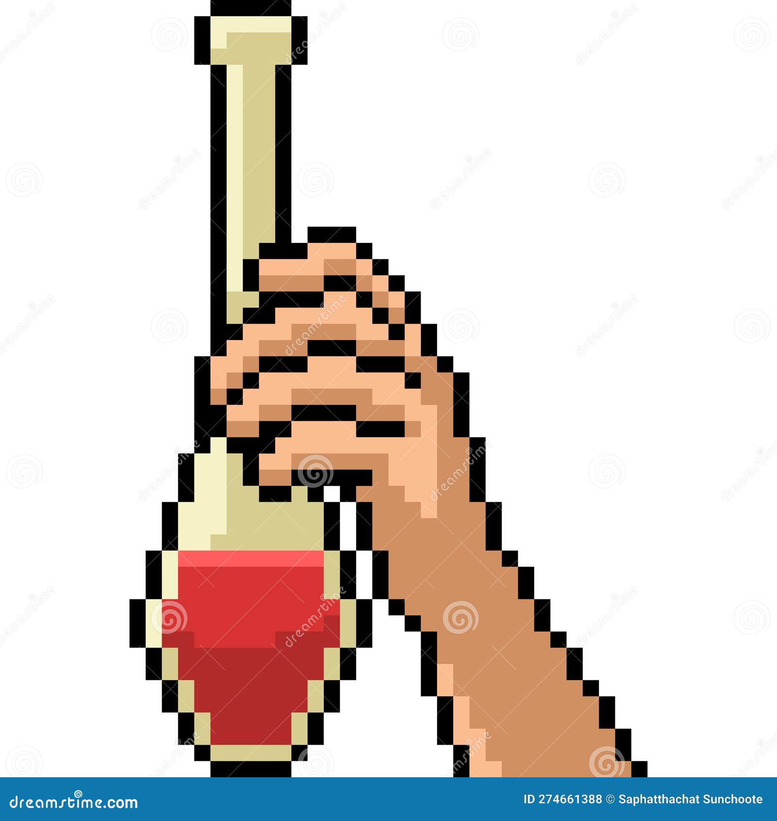 Pixel Art Science Experiment Tube Stock Vector - Illustration of pixel ...