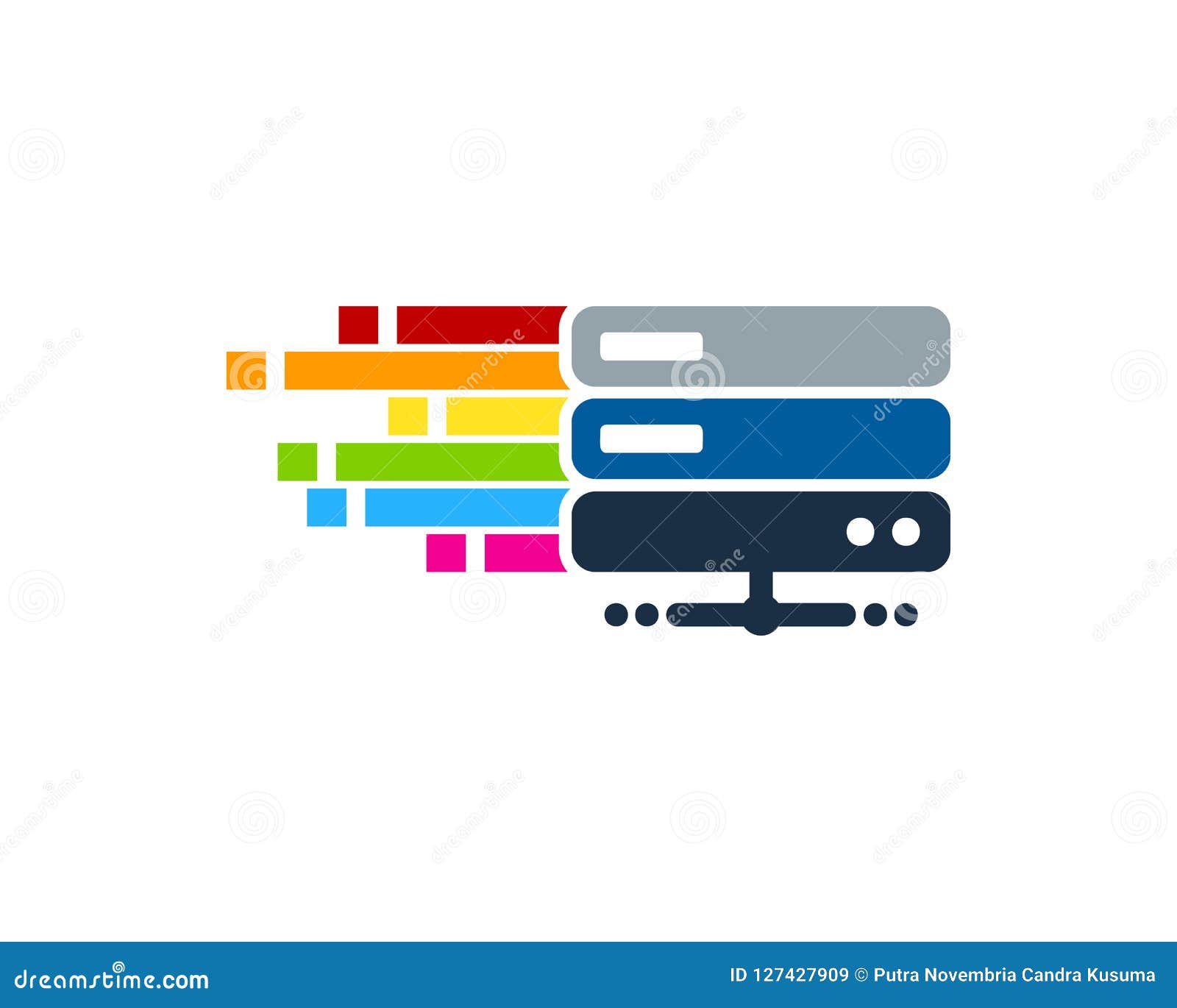 Pixel Art Server Logo Icon Design Ilustración del Vector - Ilustración ...