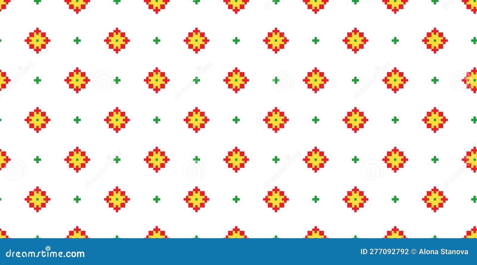 Pixel Art Simple Vector Geometric Pattern, Print, Ornament for Textile or Fabric. Colorful ...