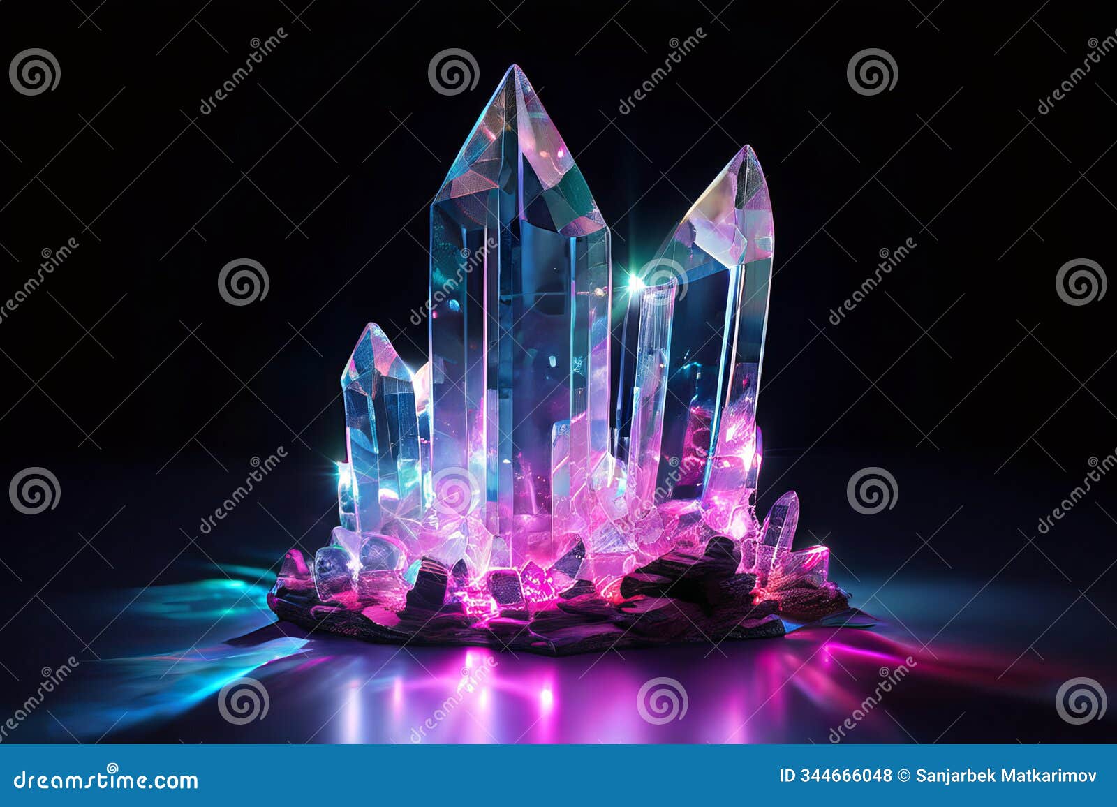 Pixel Art with Simulated Light Refractions through Crystals Stock Photo ...