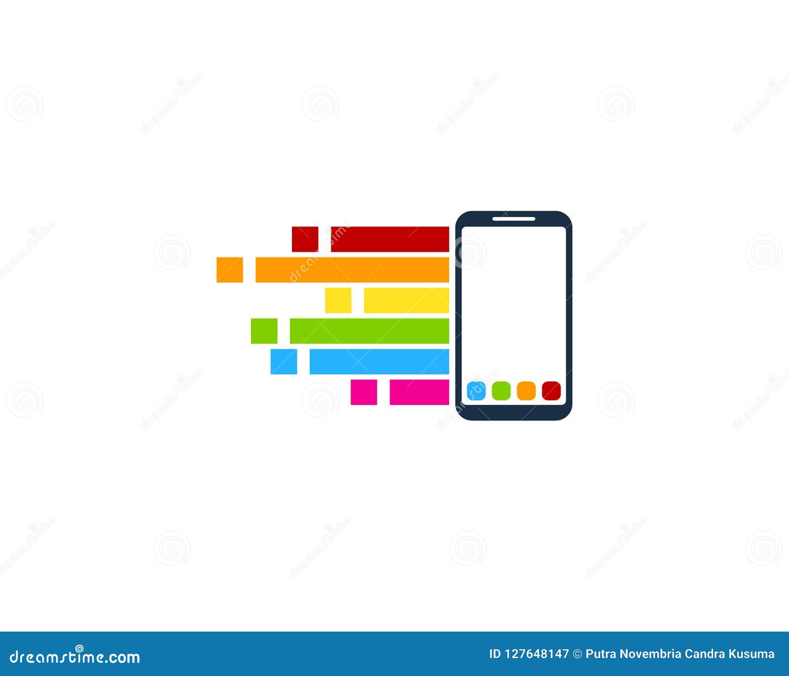 Pixel Art Smartphone Logo Icon Design Stock Vector - Illustration of ...